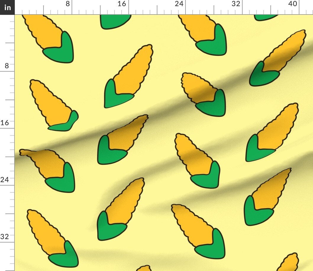 Various Fabrics by the Yard or Fat Quarter Corn Kitchen Food Yellow ...