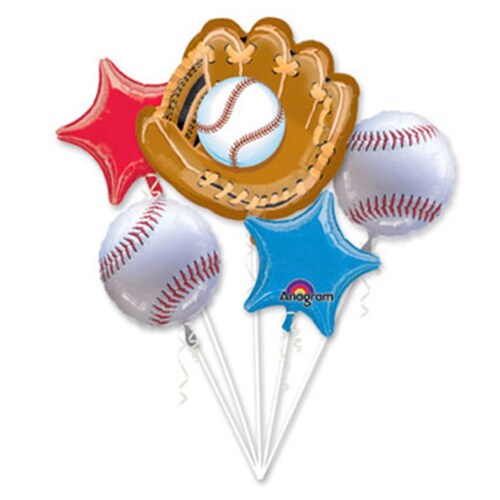 5 Piece Major League Baseball Balloon Bouquet | Michaels