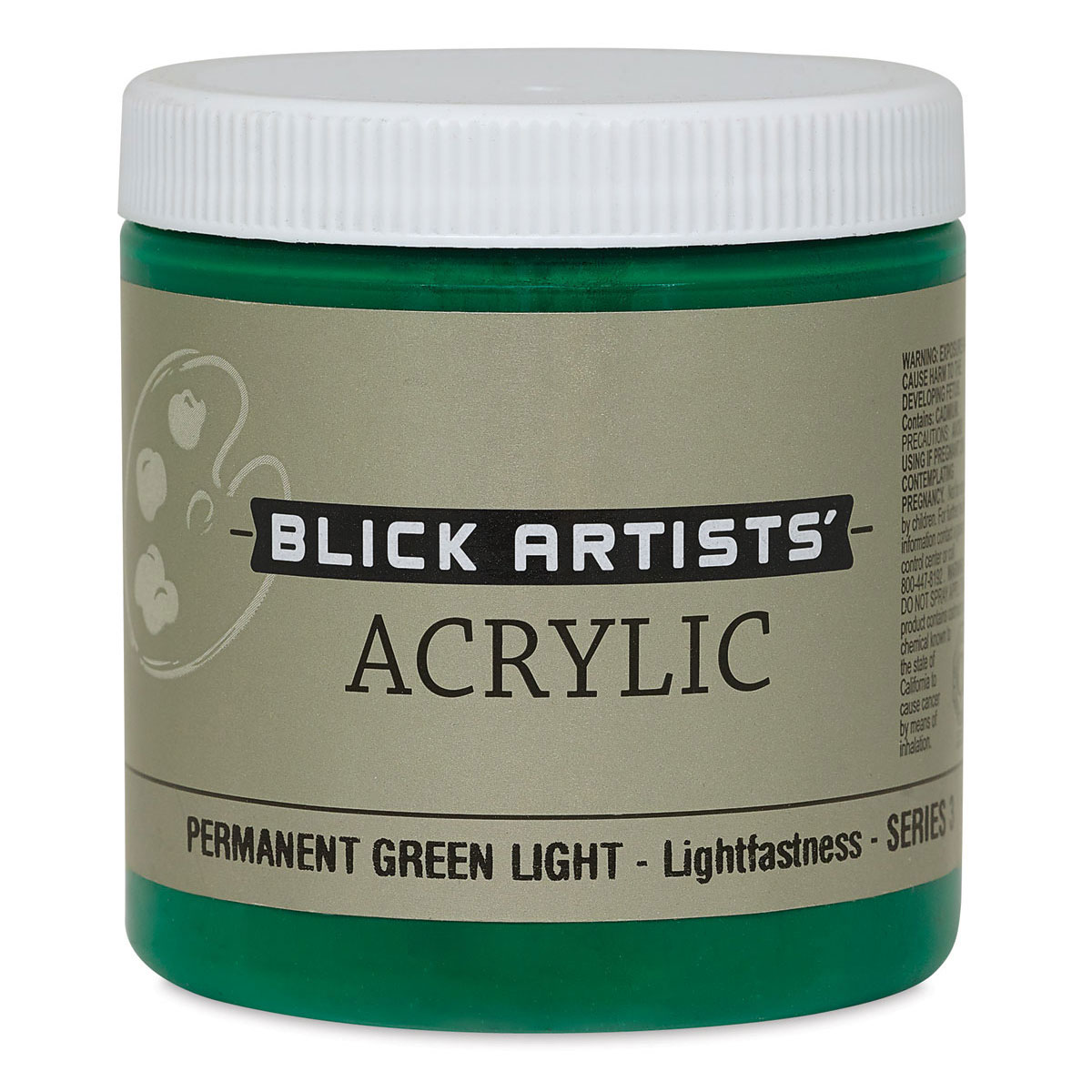 Blick Artists' Acrylic - Permanent Green Light, 8 oz jar | Michaels