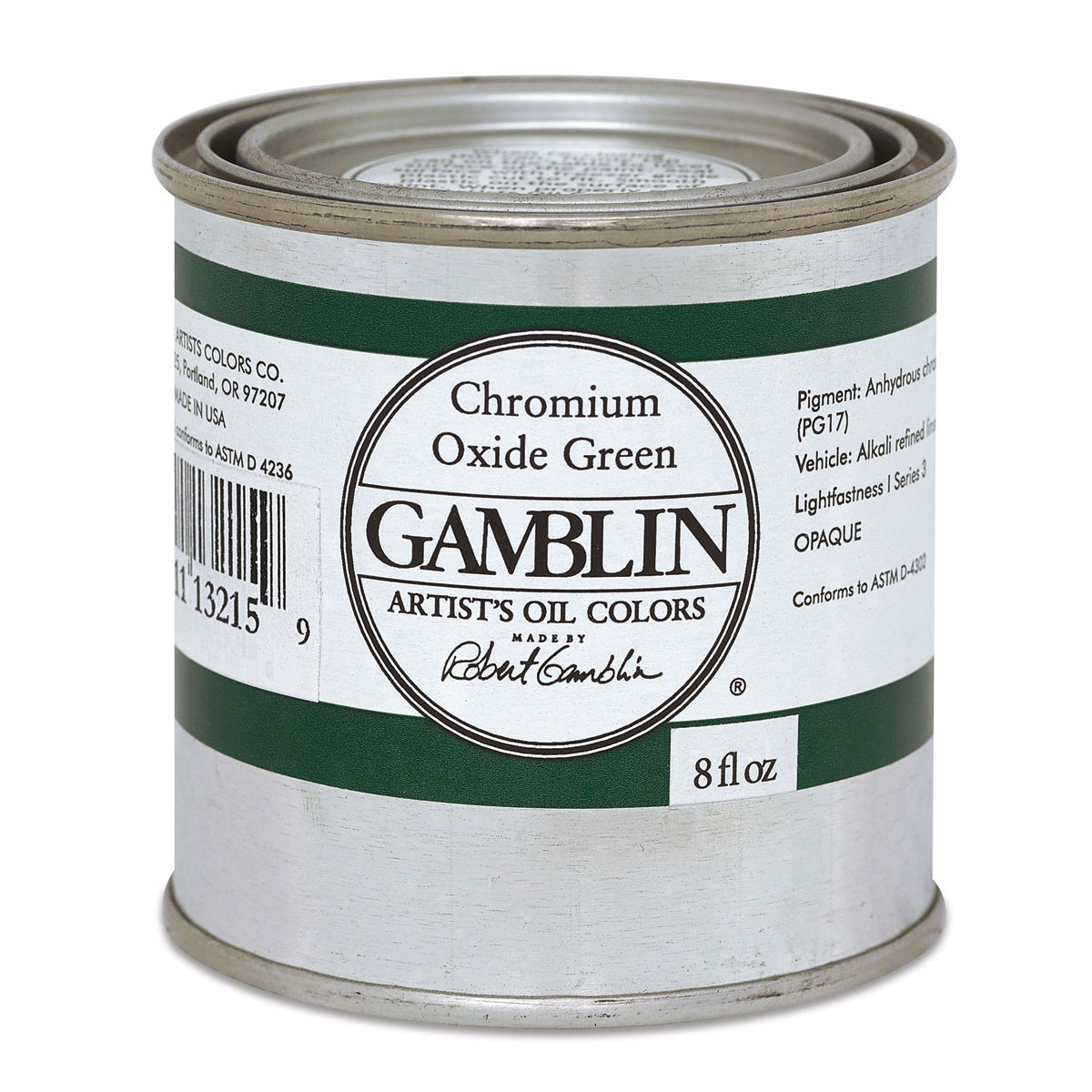 Gamblin Artist's Oil Color - Chromium Oxide Green, 8 oz Can | Michaels
