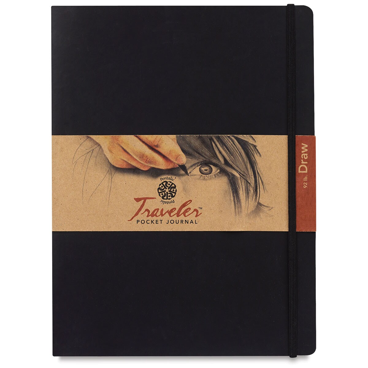 Pentalic Traveler Draw Pocket Journal - 12" x 9", 120 pages, Count: 1 ...