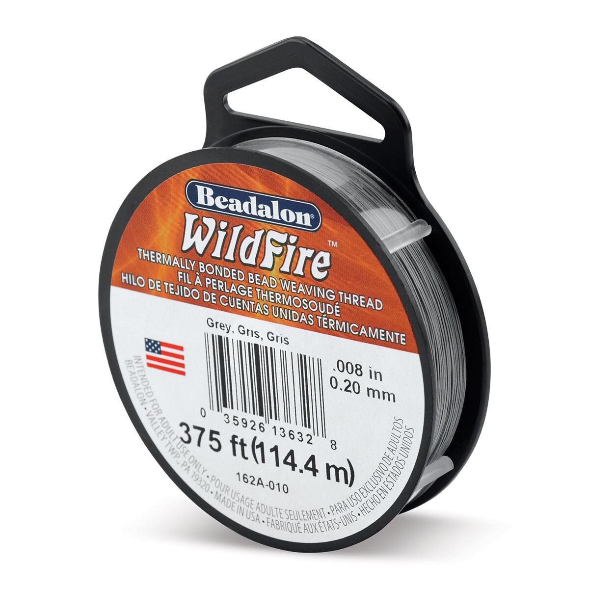 Beadalon WildFire Beading Thread - Grey, 0.008", 125 yds | Michaels