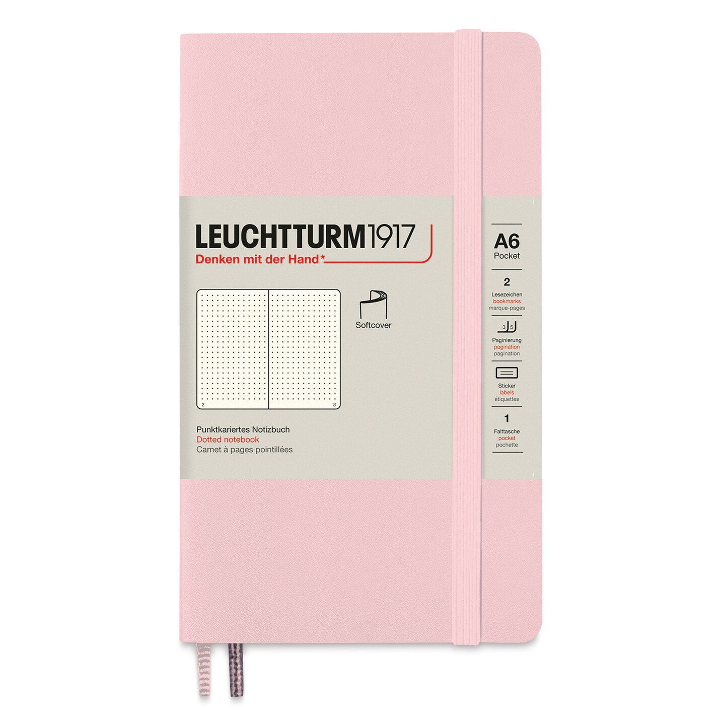 Leuchtturm1917 Dotted Softcover Notebook - Powder, 3-1/2" x 6" | Michaels