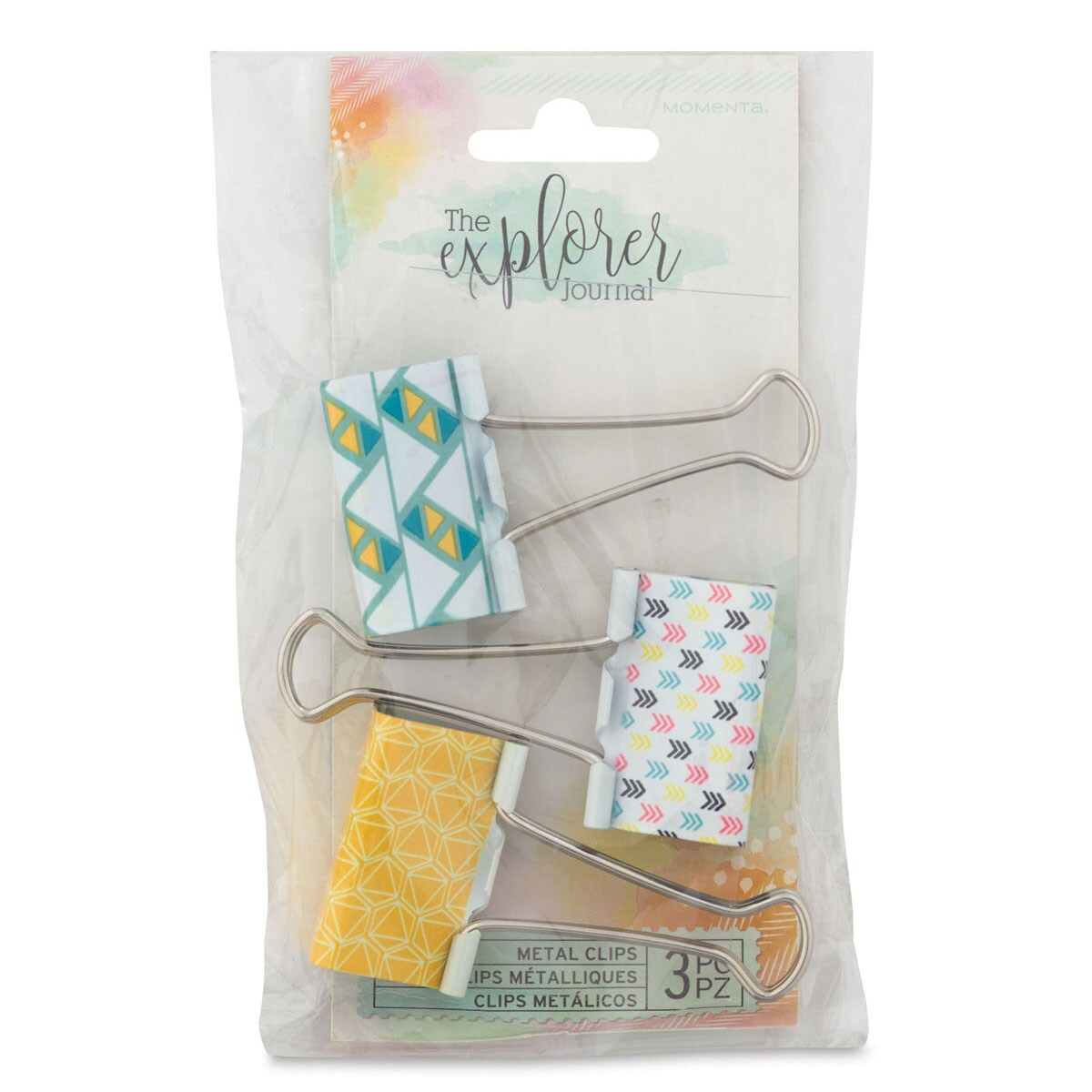Momenta The Explorer Journal Binder Clips - Fabric Covered, Pkg of 3 ...