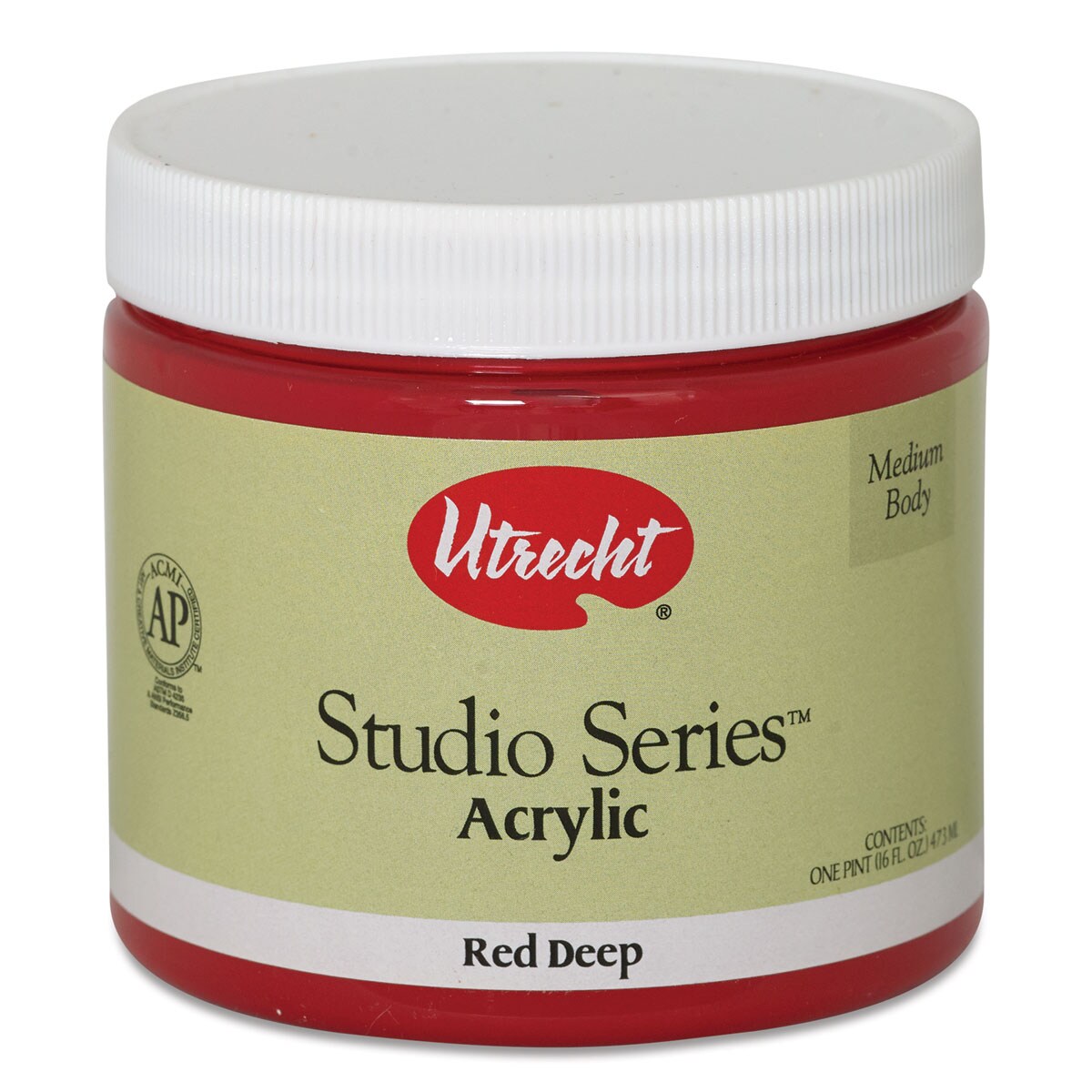 Utrecht Studio Series Acrylic Paint - Red Deep, Pint | Michaels