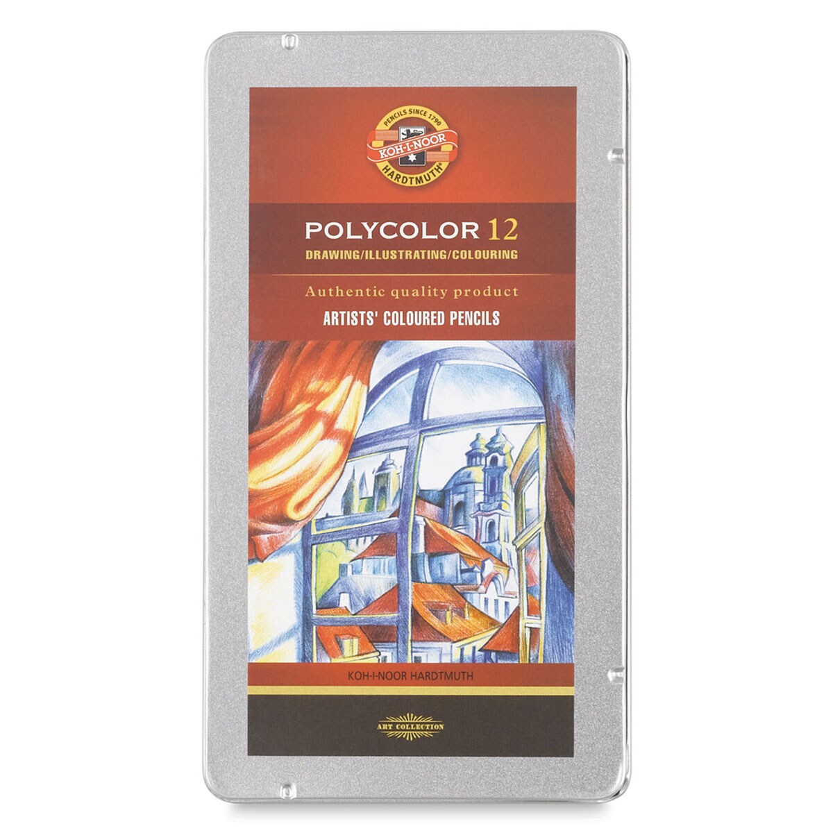 Koh-I-Noor Polycolor Dry Color Drawing Pencil Set - Assorted Colors ...