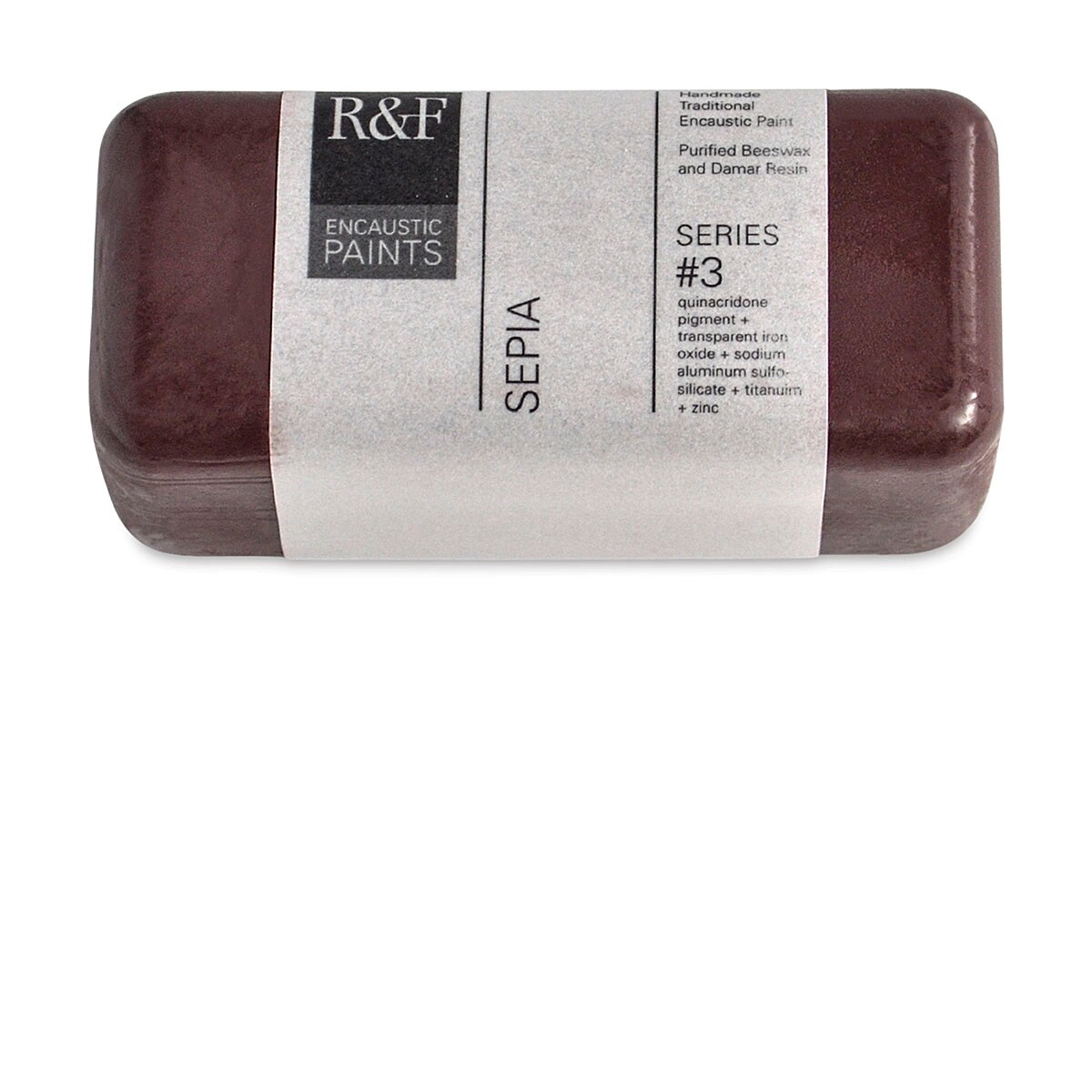 R&F Encaustic Paint Block - Sepia, 104 ml block | Michaels