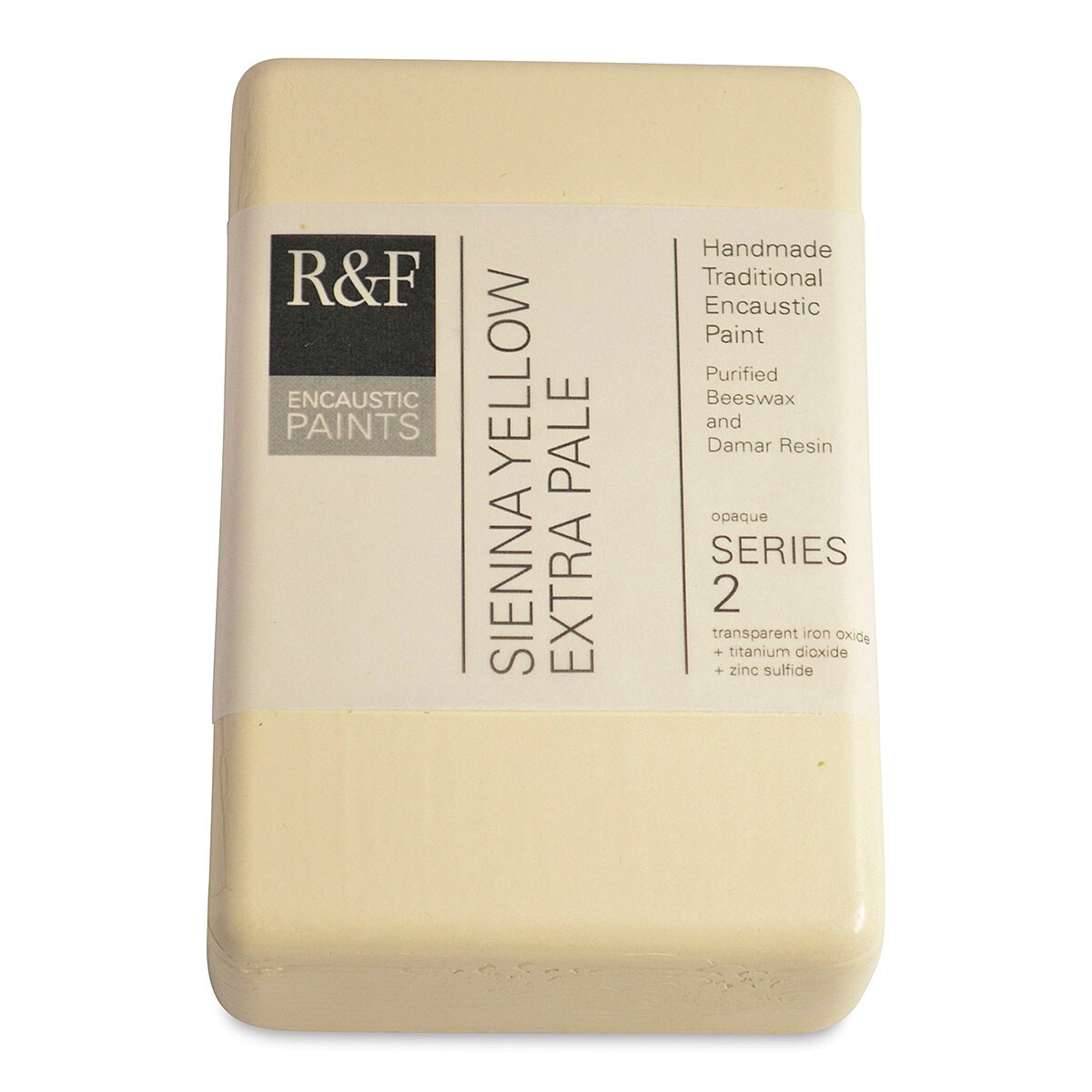 R&F Encaustic Paint Block - Sienna Yellow Extra Pale, 333 ml block ...