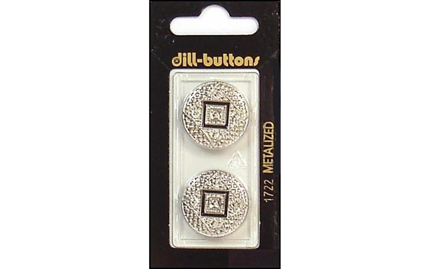 Dill Buttons 23mm 2pc Shank Enamel Silver | Michaels