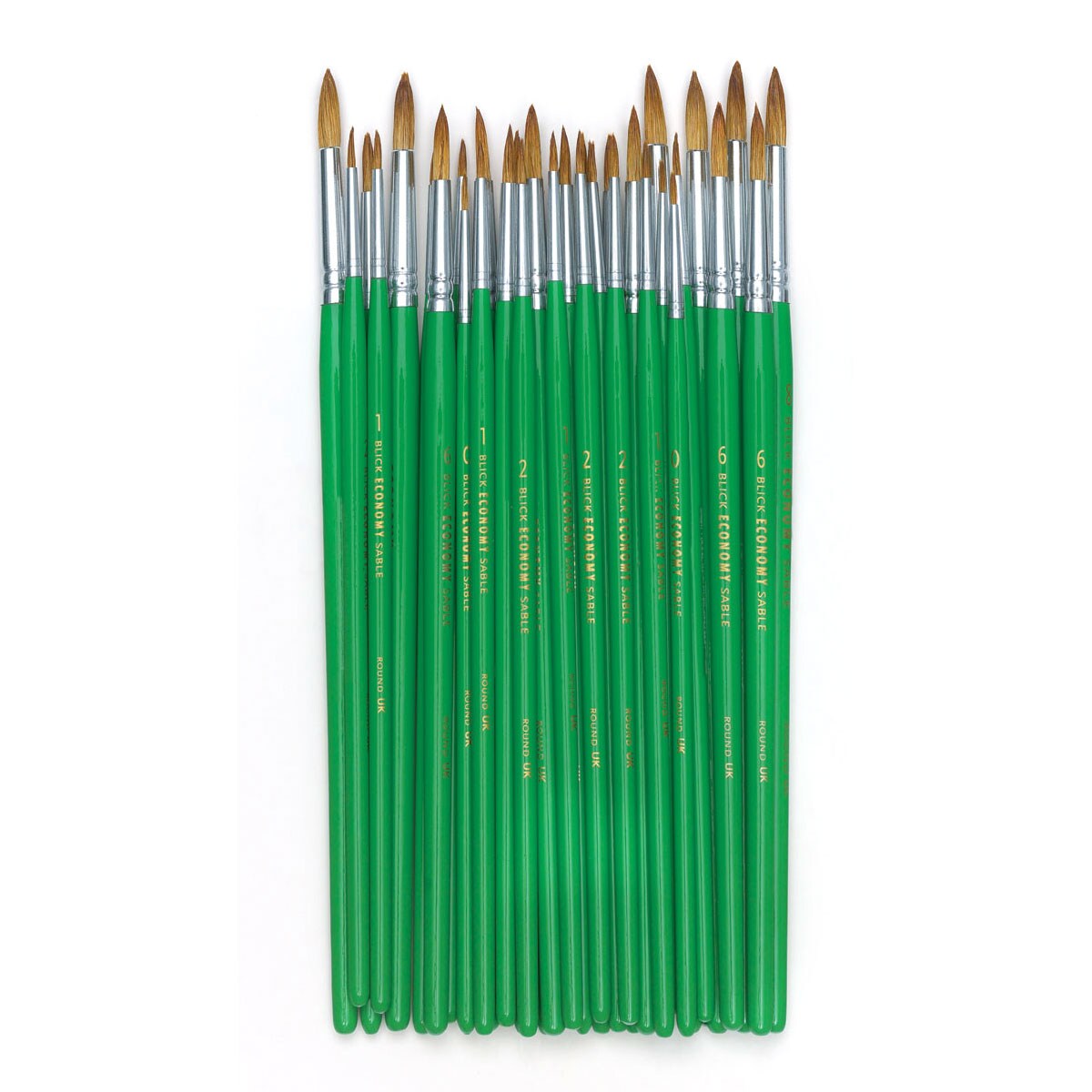 Blick Economy Short Handle Sable Class Pack - Round, Classpack of 36 ...