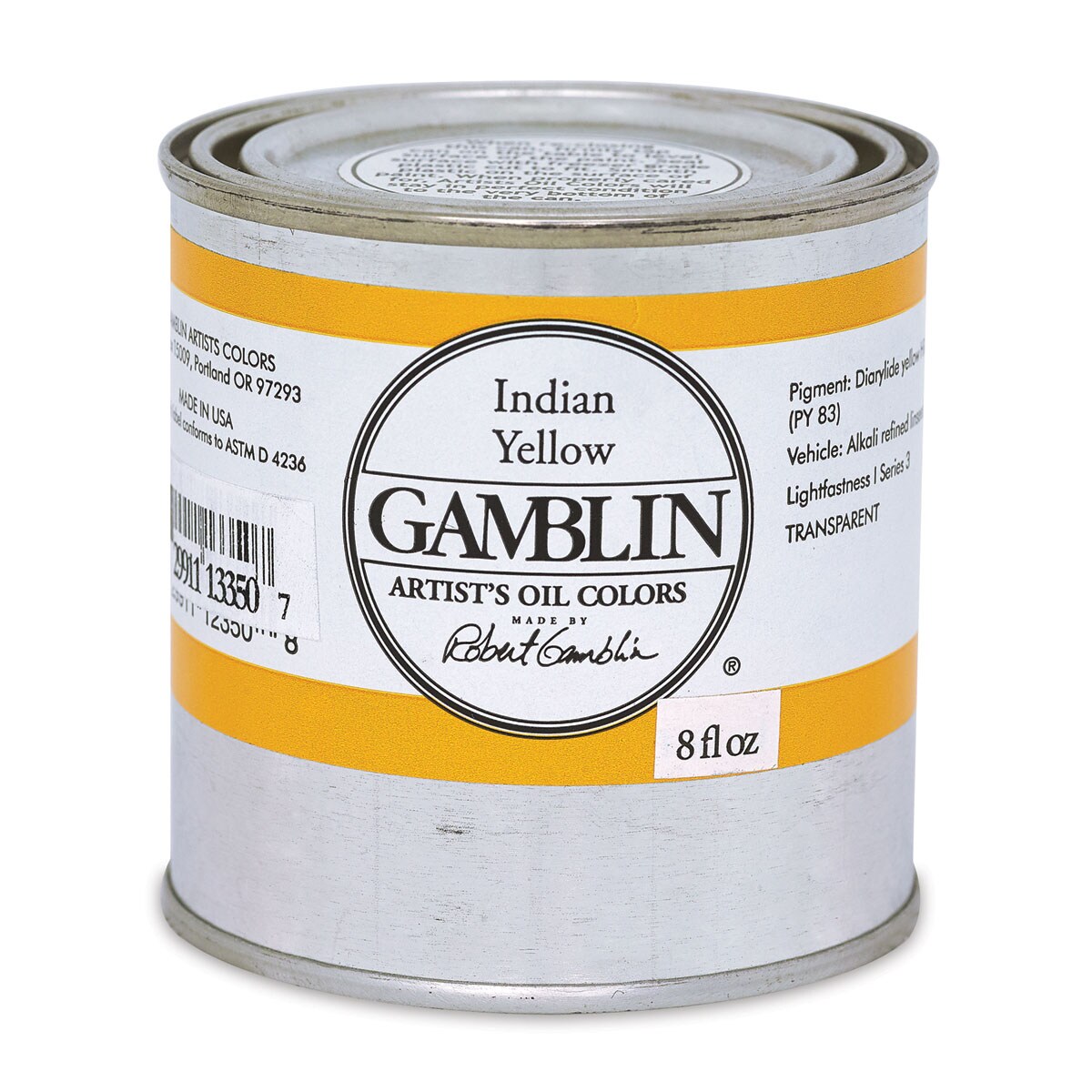 Gamblin Artist's Oil Color - India Yellow, 8 oz Can | Michaels