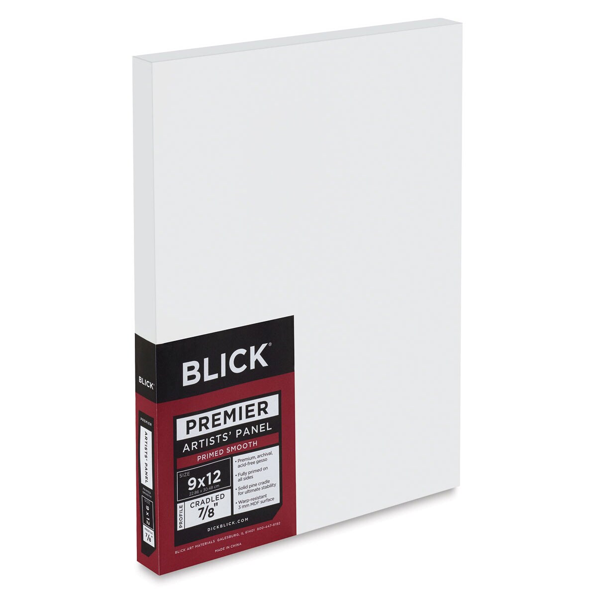 Blick Premier Artists' Panel - Traditional Cradle, 7/8", 9" x 12 ...