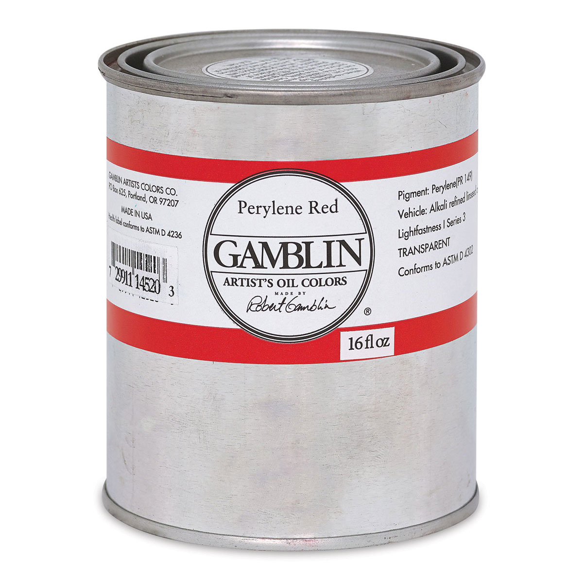 Gamblin Artist's Oil Color - Perylene Red, 16 oz Can | Michaels