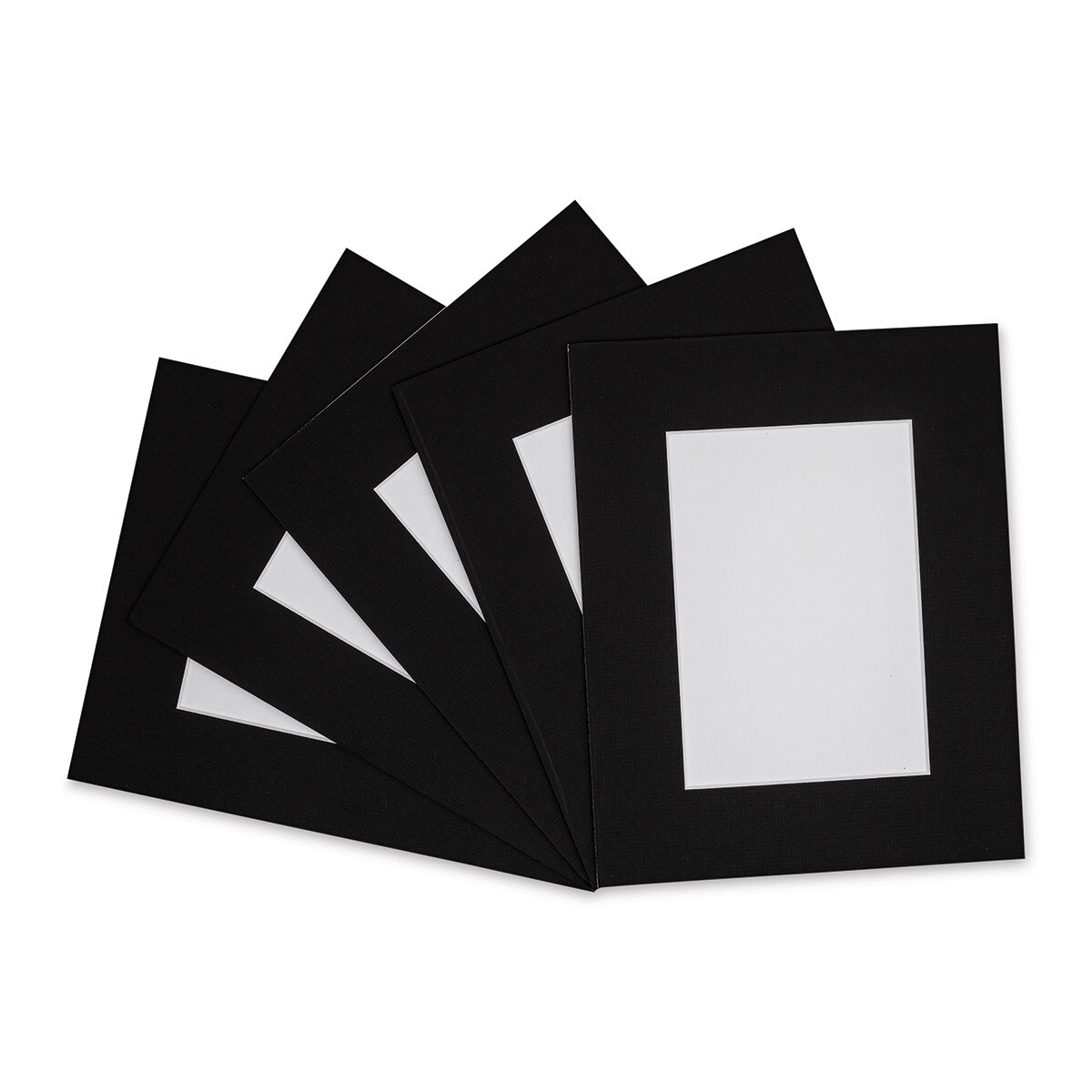 Savage Mat Mounts - Black, 8" x 10" (5" x 7" Opening), Pkg of 5 | Michaels