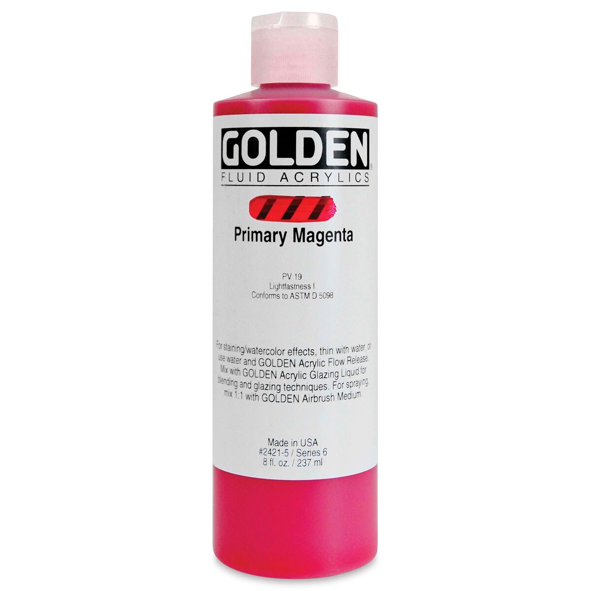 Golden Fluid Acrylics - Primary Magenta, 8 oz bottle | Michaels