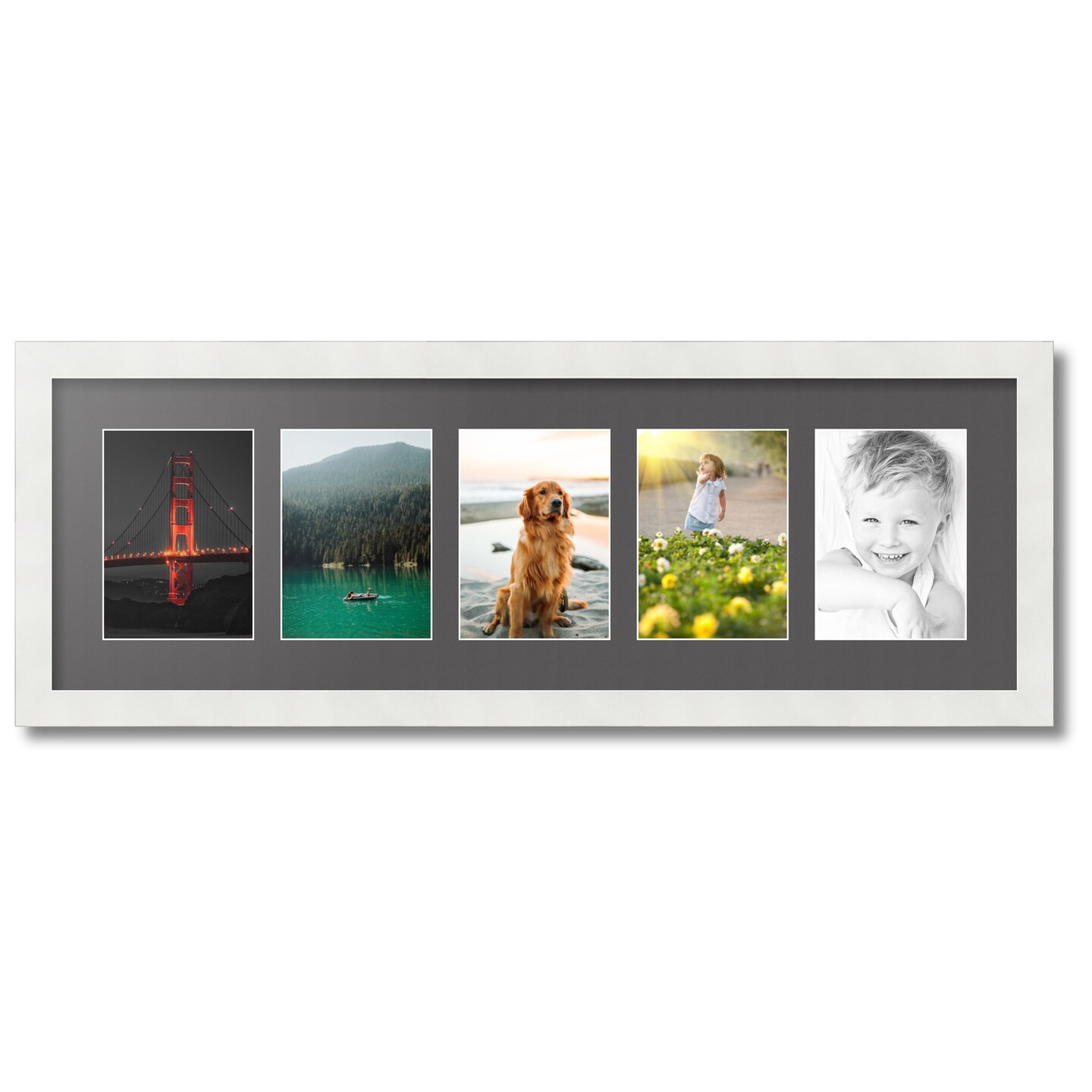ArtToFrames Collage Photo Picture Frame with 5 - 5x7 inch Openings ...