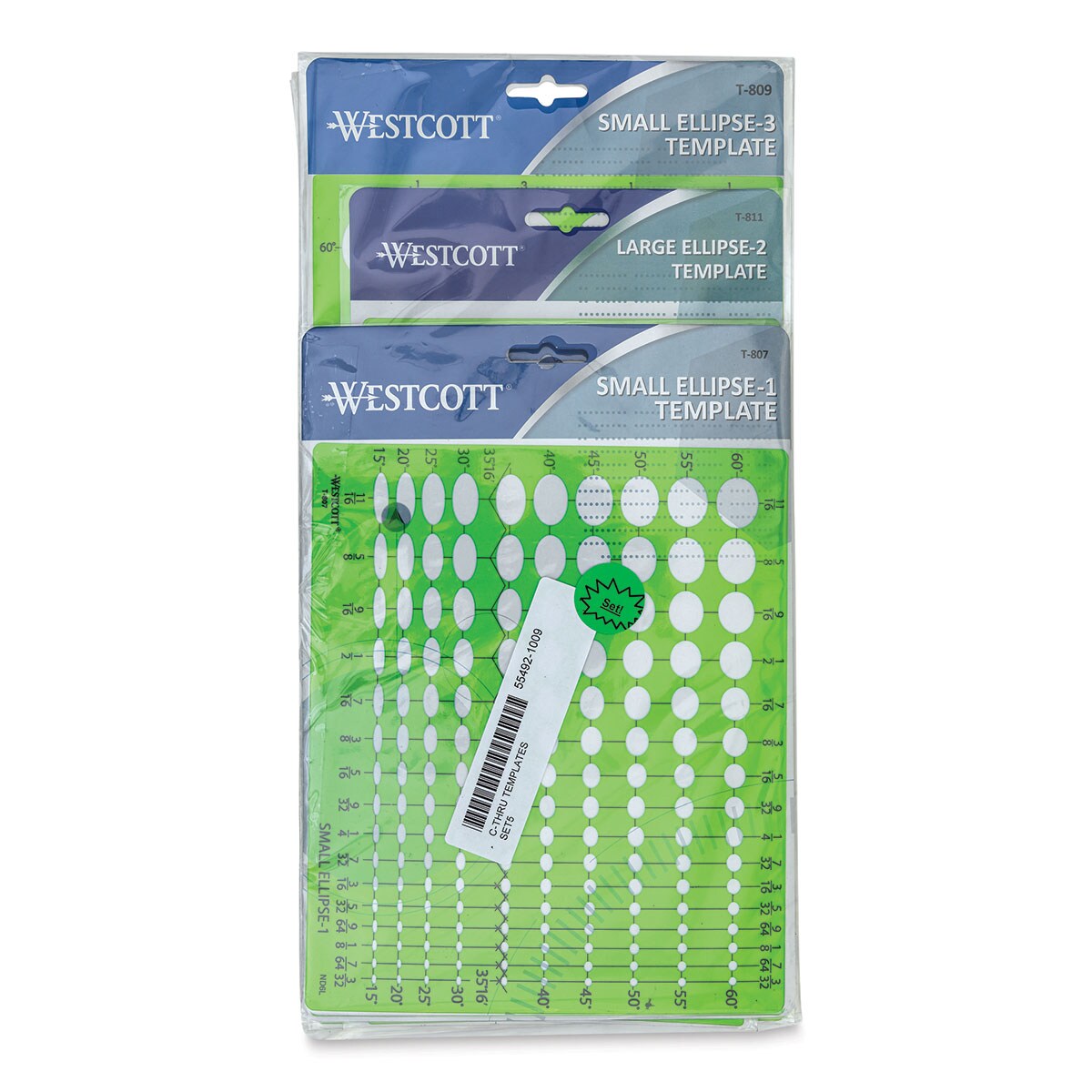 Westcott Ellipse Template - Set of 5 | Michaels