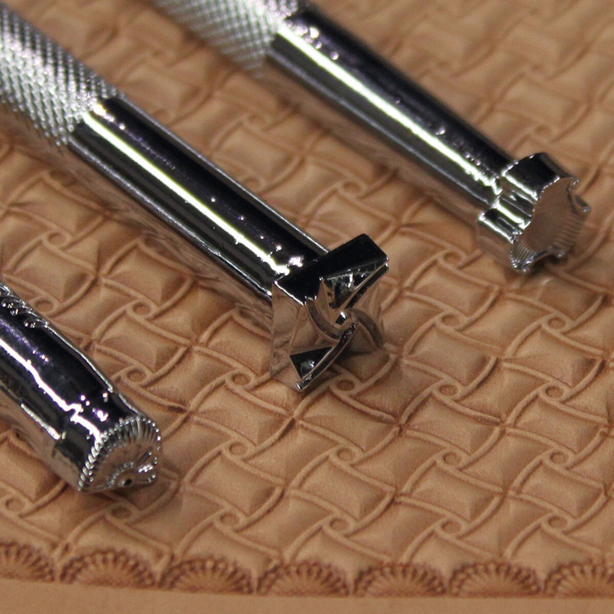 Realeather Leather Tooling Set - Geometric Stamps, Set of 3 | Michaels