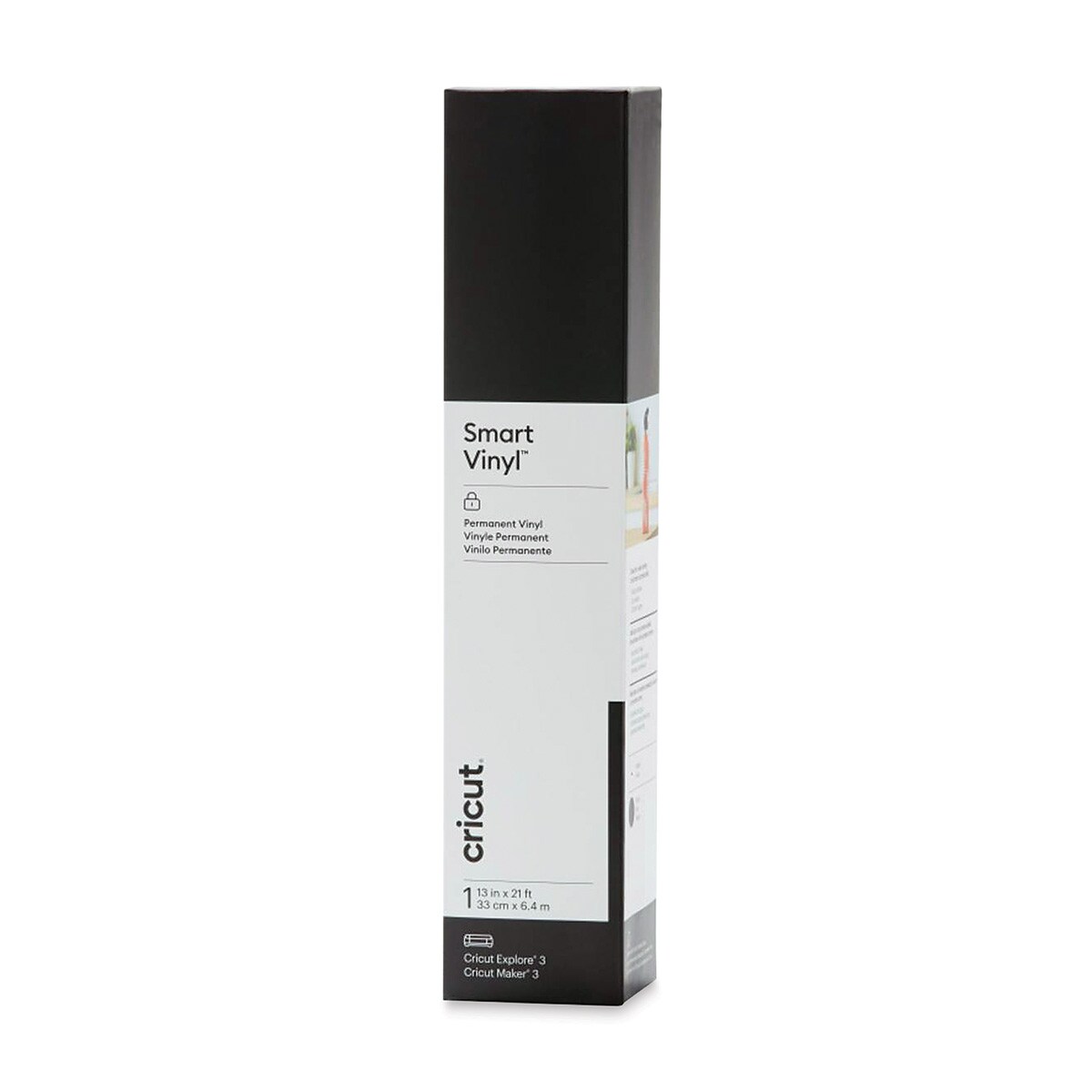 Cricut Permanent Smart Vinyl - Black, 13" x 21 ft, Roll | Michaels