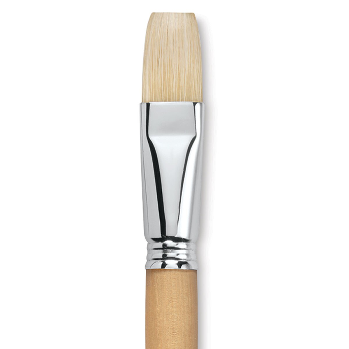 Escoda Clasico Chungking White Bristle Brush - Flat, Long Handle, Size ...