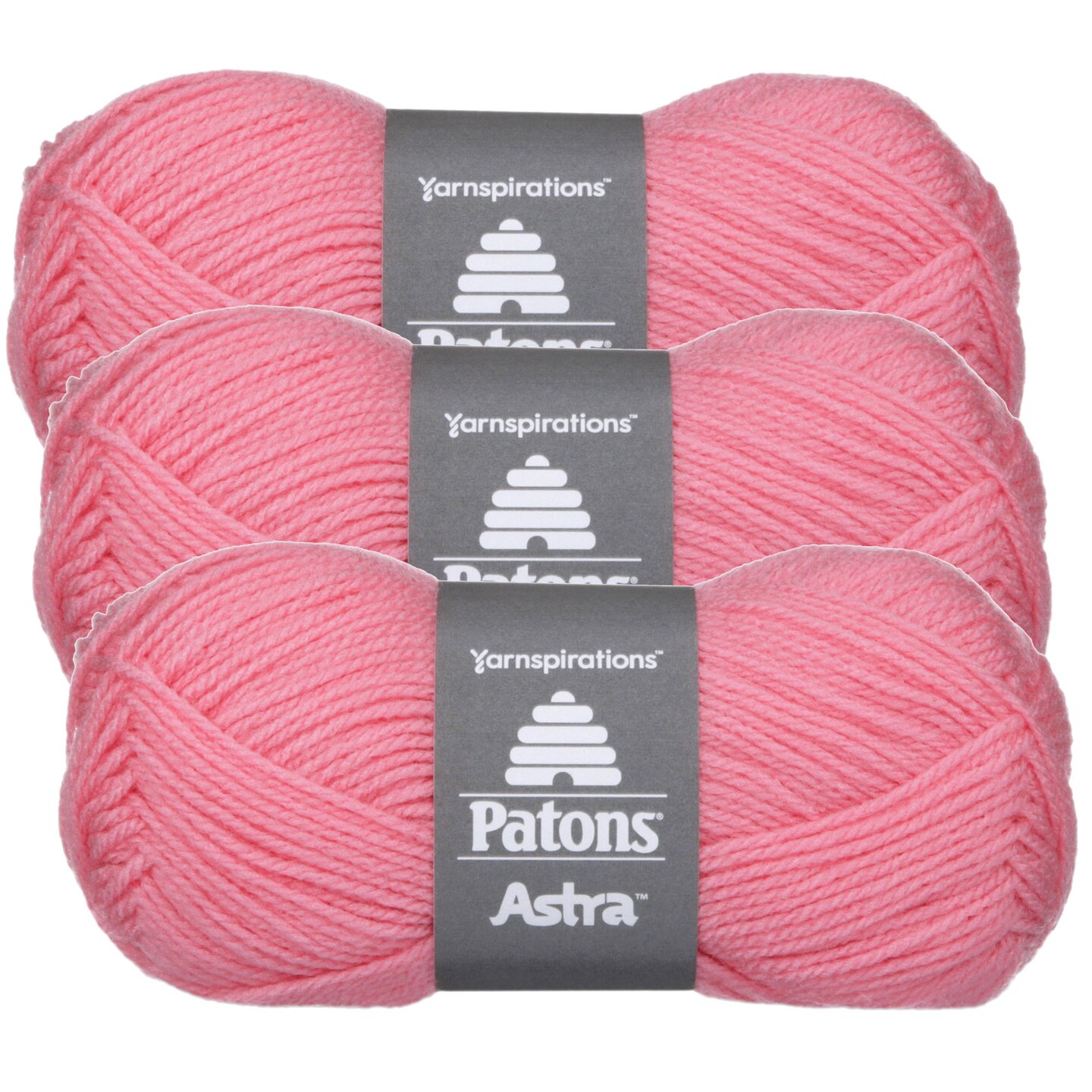 (Pack of 3) Patons Astra Yarn - Solids-Deep Pink | Michaels
