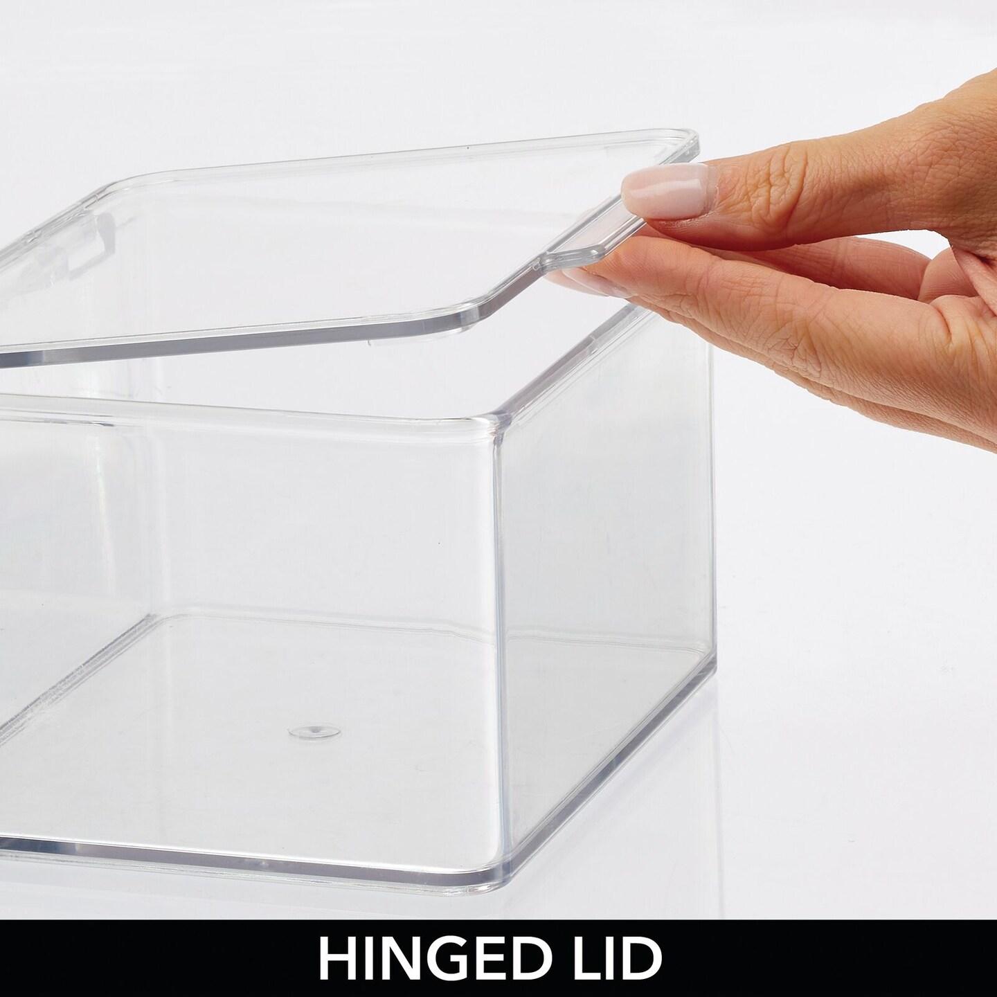 mDesign Plastic Stackable Household Storage Container with Lid | Michaels