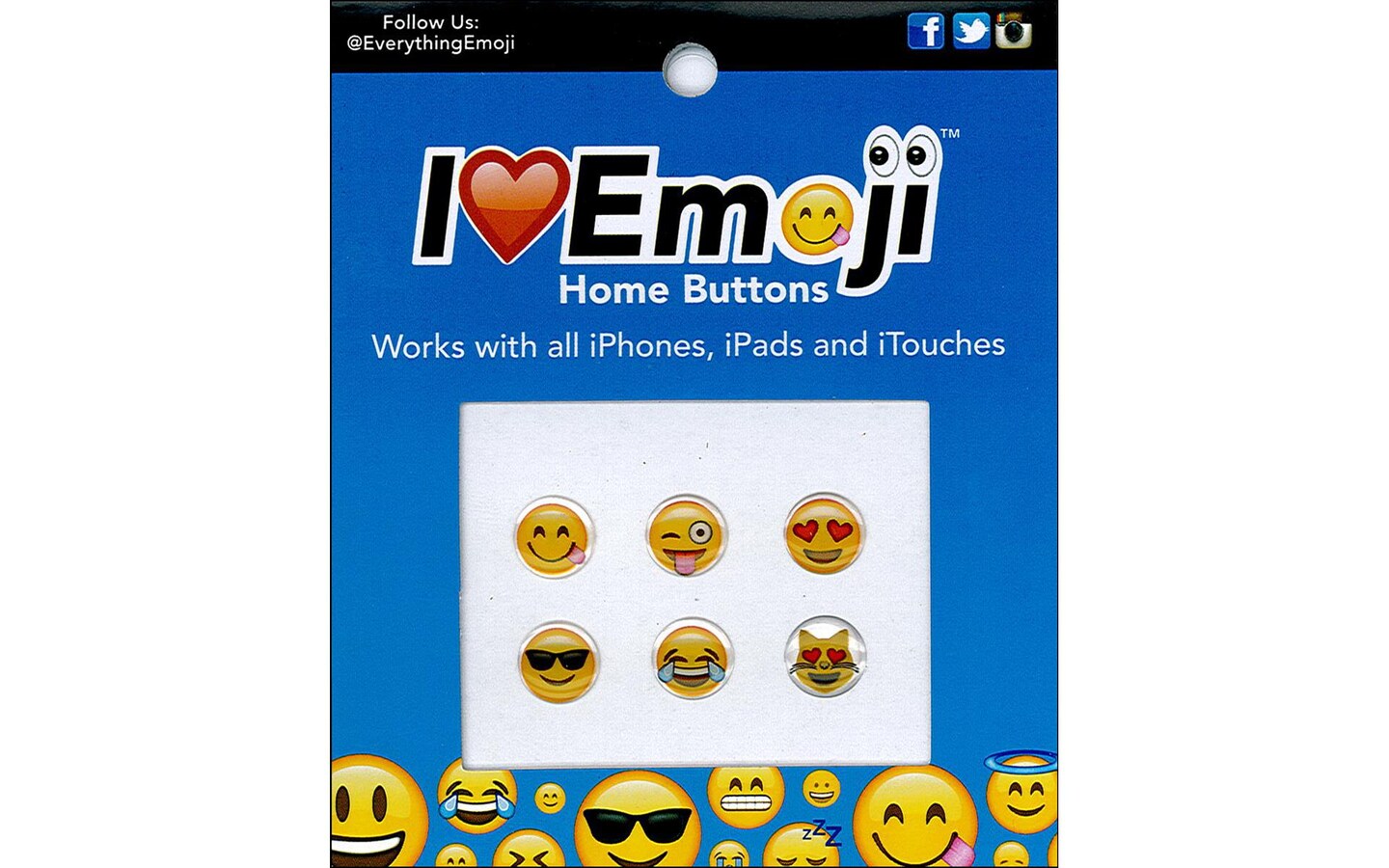 Everything Emoji Sticker Epoxy Home Button 6Pc | Michaels