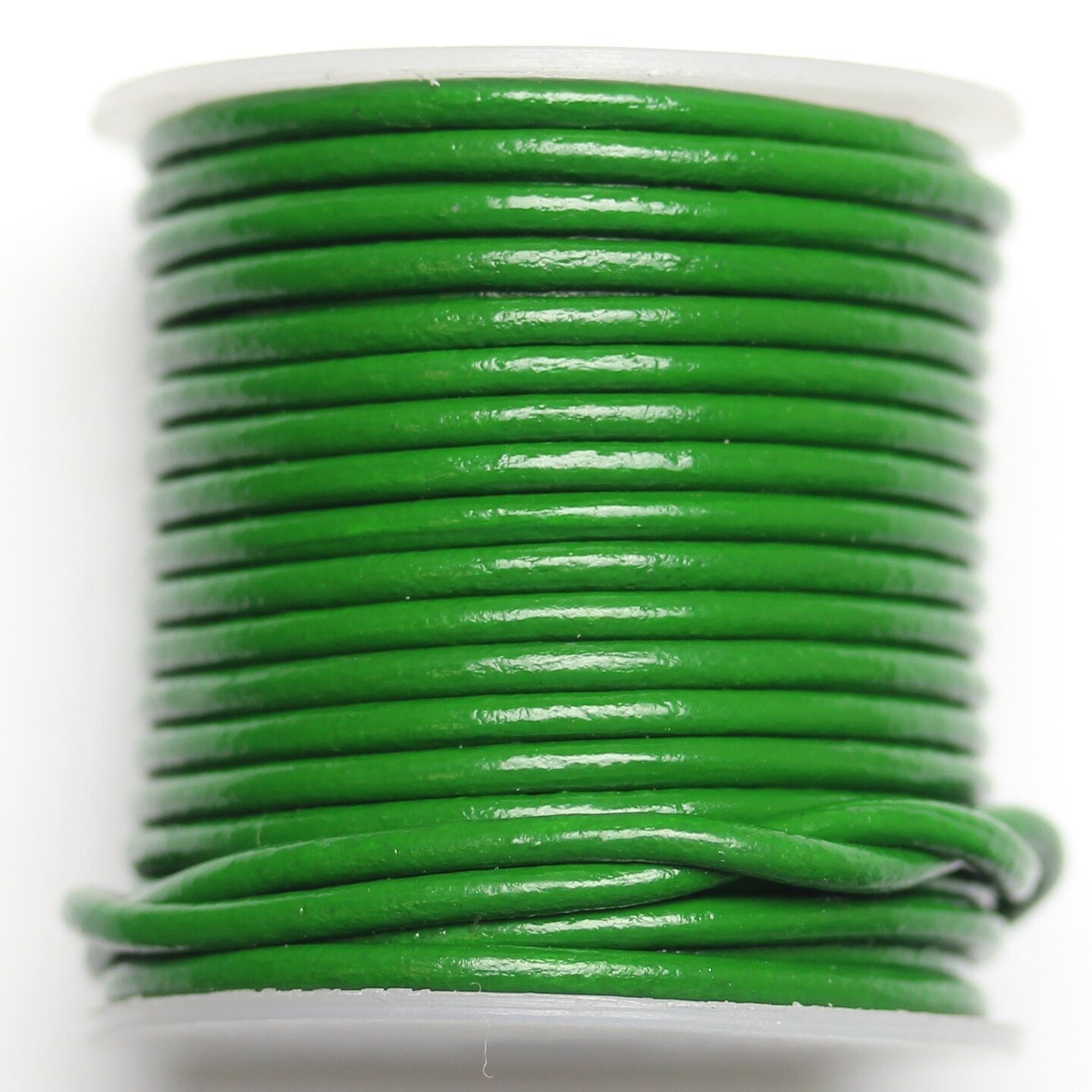 Real Leather Cording 2mm Kelly Green Polished | Michaels