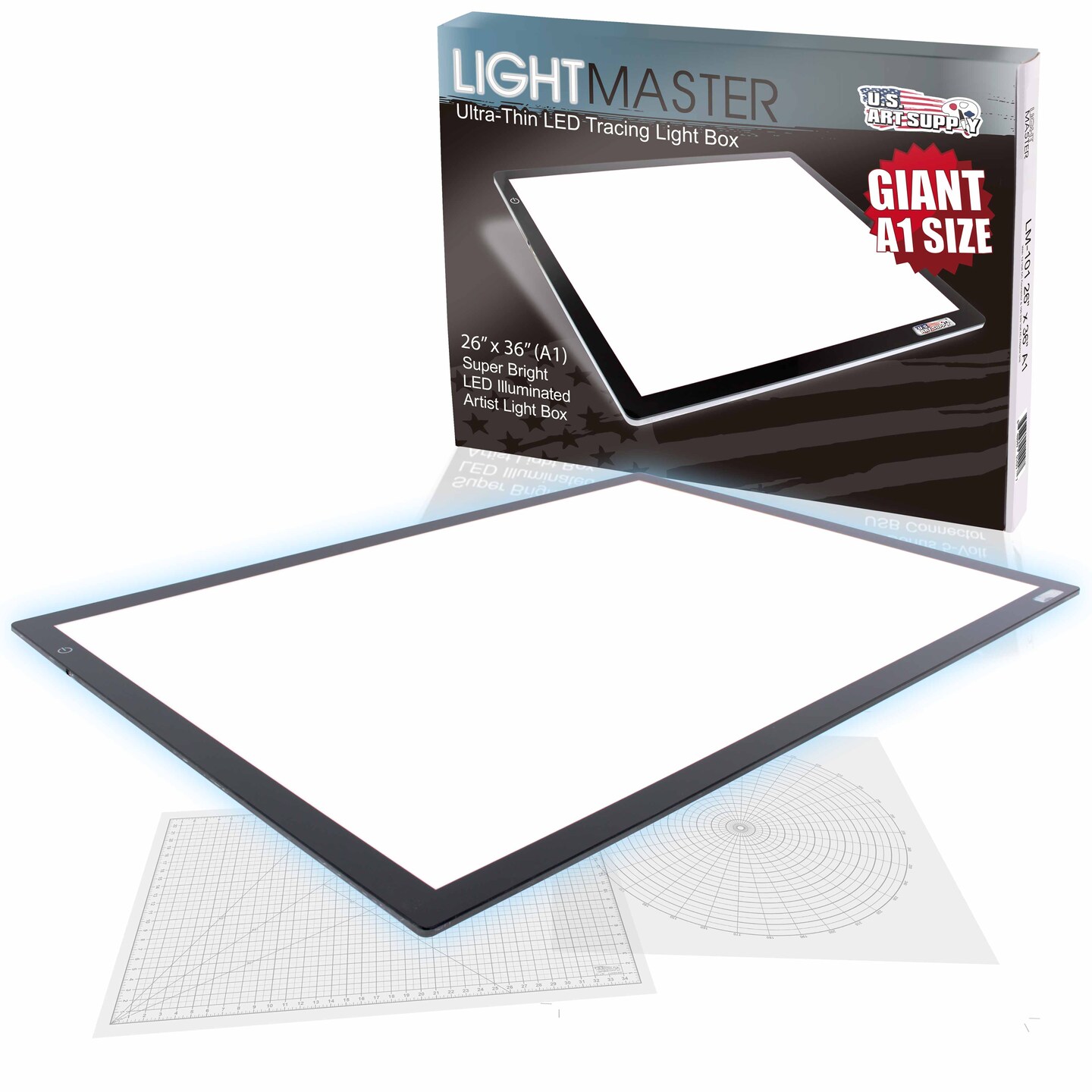 Lightmaster Giant 45-1/4" Diagonal (A1) 26 3/4" x 36 3/4" LED Lightbox ...
