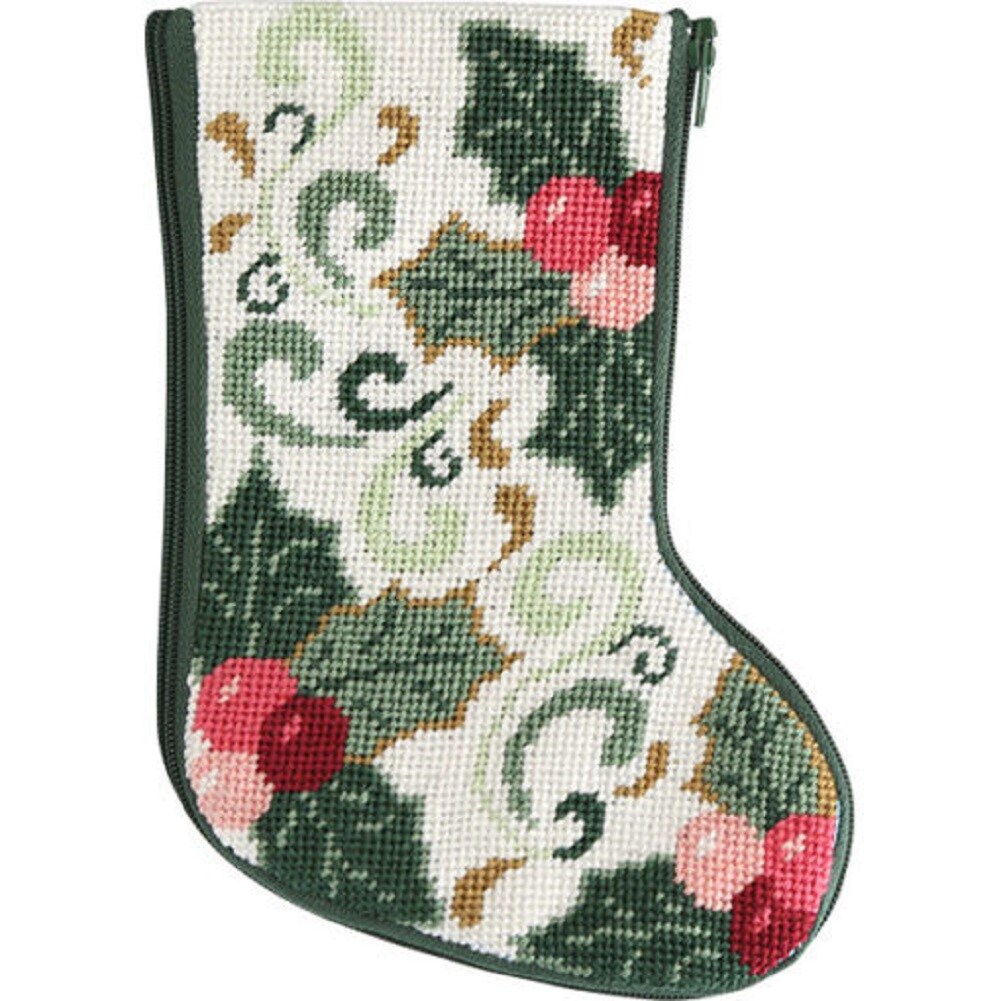 Stitch & Zip Della Robbia Mini Stocking Needlepoint Kit | Michaels