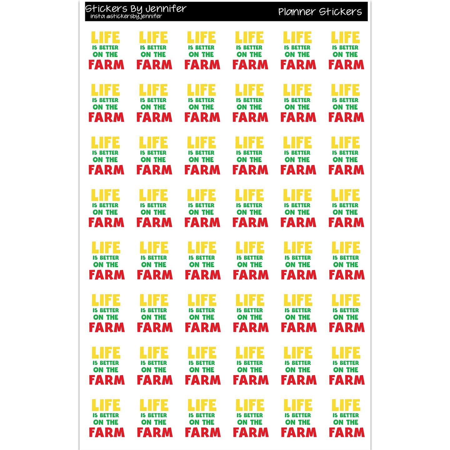 Farm Life Planner Stickers Scrapbooking Kids DIY Arts Crafting | Michaels