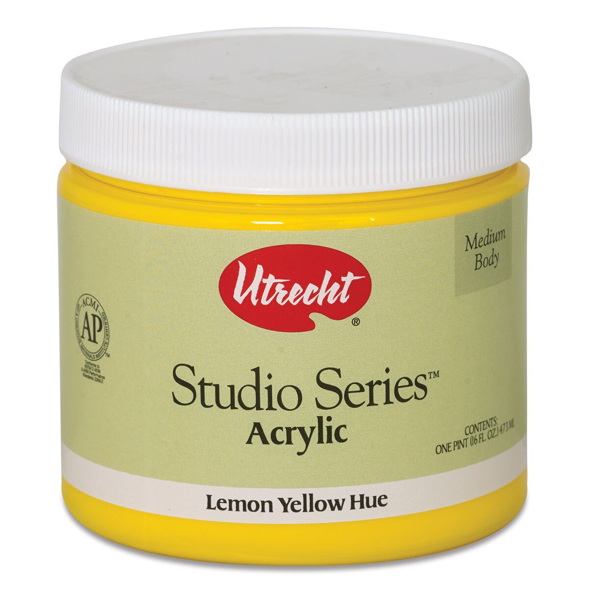 Utrecht Studio Series Acrylic Paint - Lemon Yellow Hue, Pint | Michaels