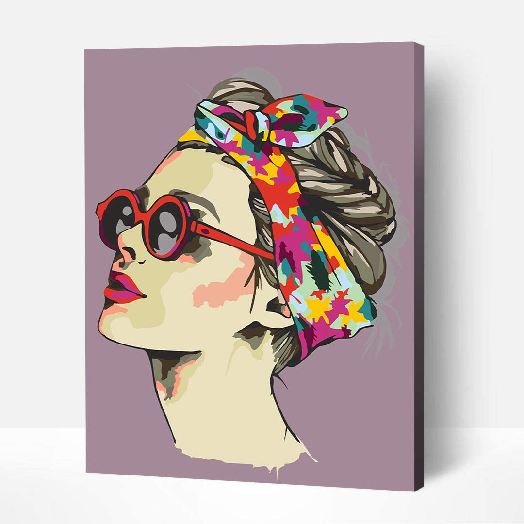 Artwille DIY Paint by Numbers for Adults and Kids, Acrylic Painting Kit - "Grace", 13.8 x 17.7 ...