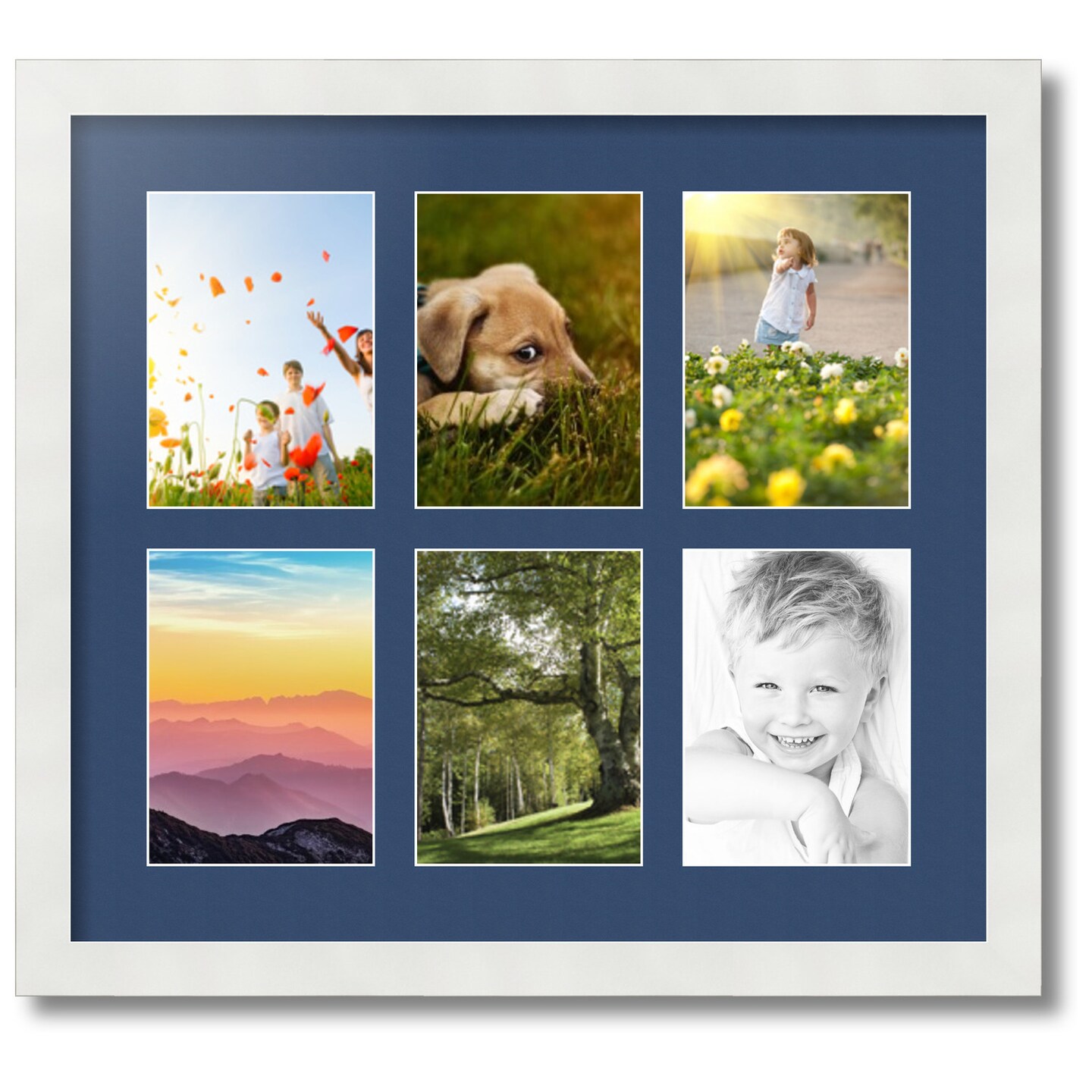 ArtToFrames Collage Photo Picture Frame with 6 - 5x7 inch Openings ...