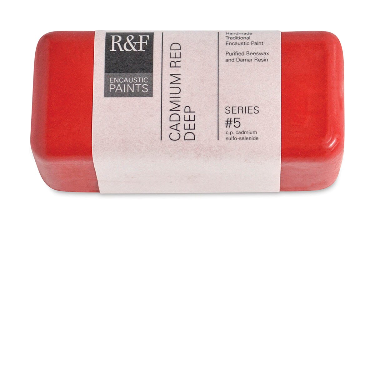 R&F Encaustic Paint Block - Cadmium Red Deep, 104 ml block | Michaels