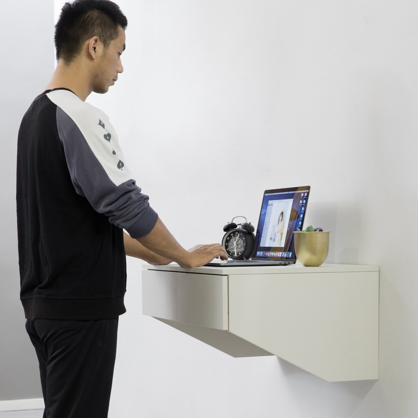 Wall Mounted Office Computer Desk with Drawer | Michaels