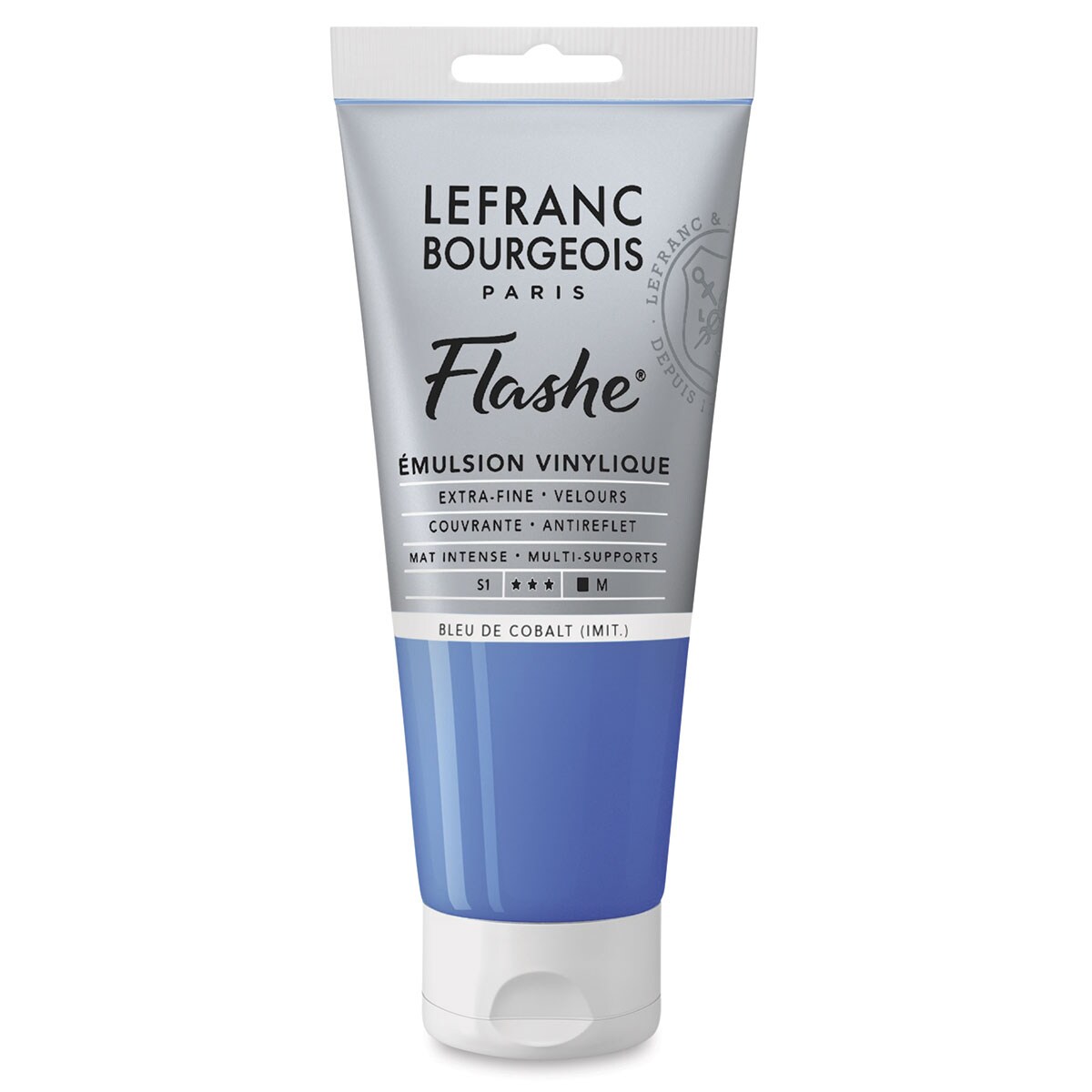 Lefranc & Bourgeois Flashe Vinyl Paint - Cobalt Blue Hue, 80 ml, Count ...