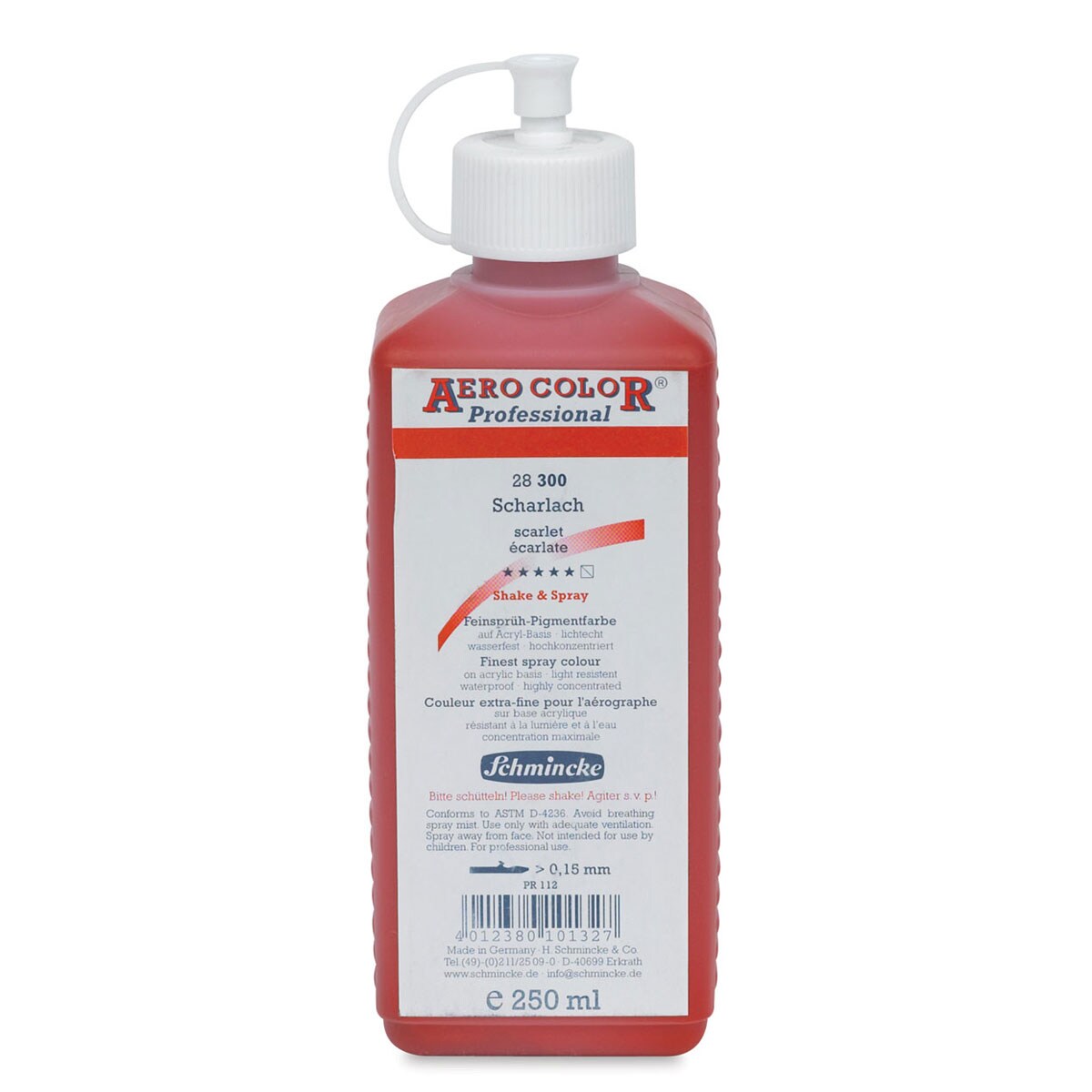 Schmincke Aero Color Professional Airbrush Color - 250 ml, Scarlet ...