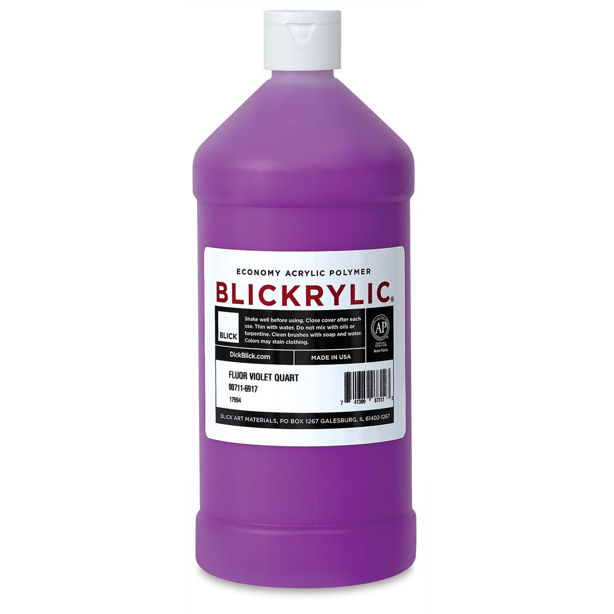Blickrylic Student Acrylics - Fluorescent Violet, Quart | Michaels