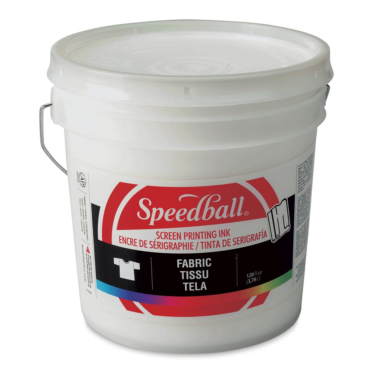 Speedball Fabric Screen Printing Ink - White, 128 oz, Bucket | Michaels