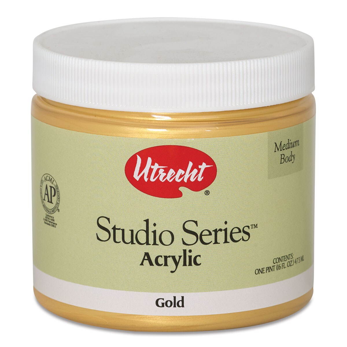 Utrecht Studio Series Acrylic Paint - Gold, Pint | Michaels
