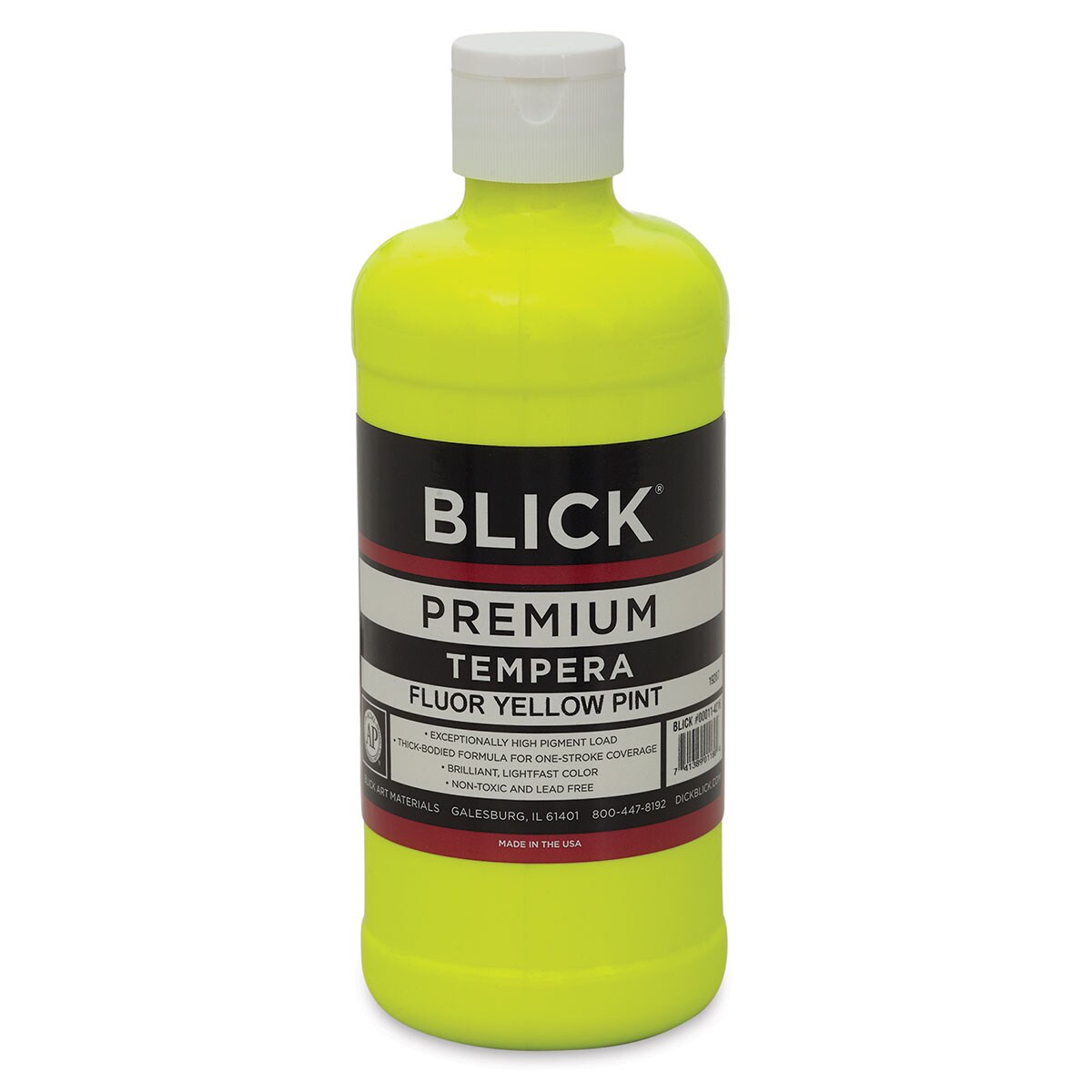 Blick Premium Grade Tempera - Fluorescent Yellow, Pint | Michaels