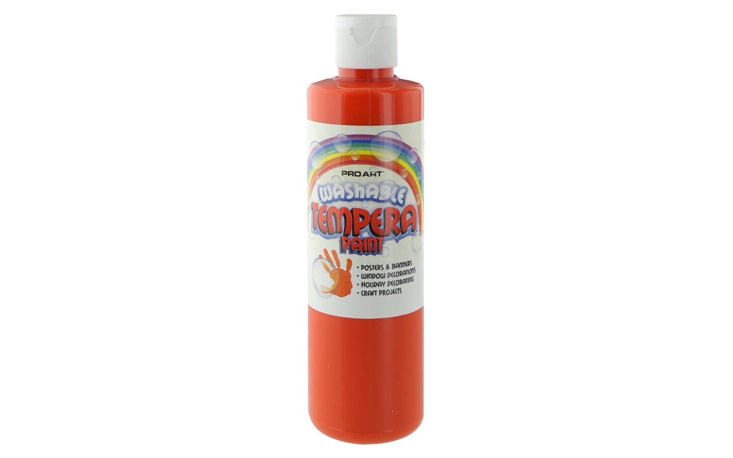 Pro Art Washable Tempera Paint 8oz Orange | Michaels