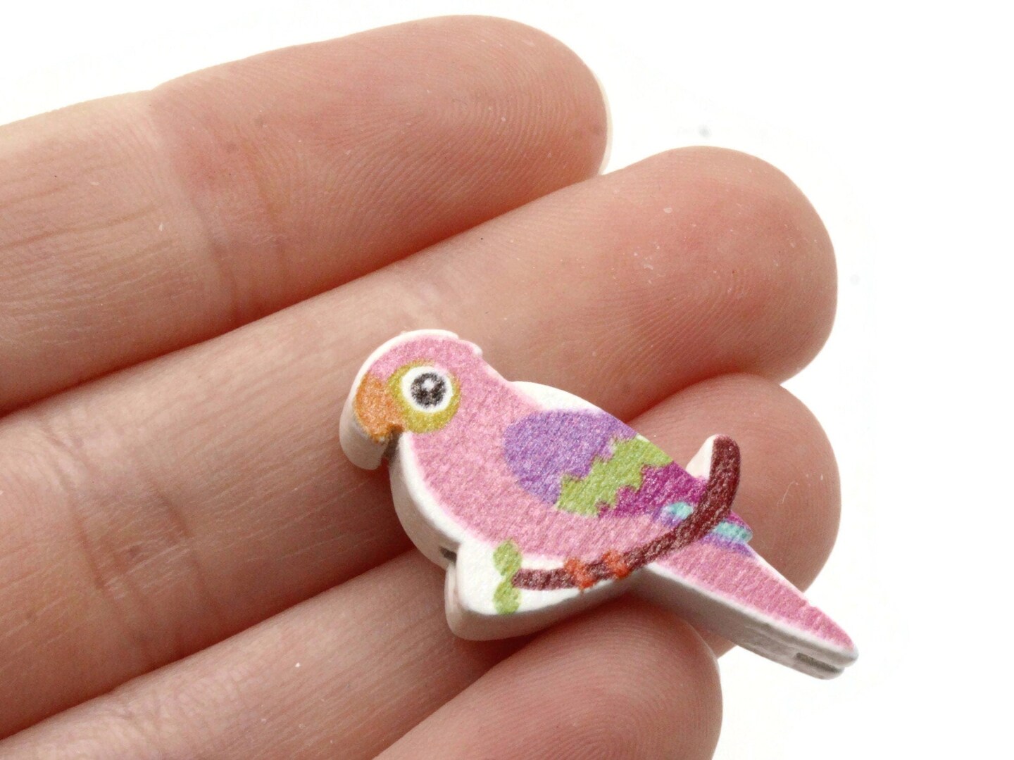 10 31mm Light Pink Wooden Parrot Beads | Wood Beads | Michaels