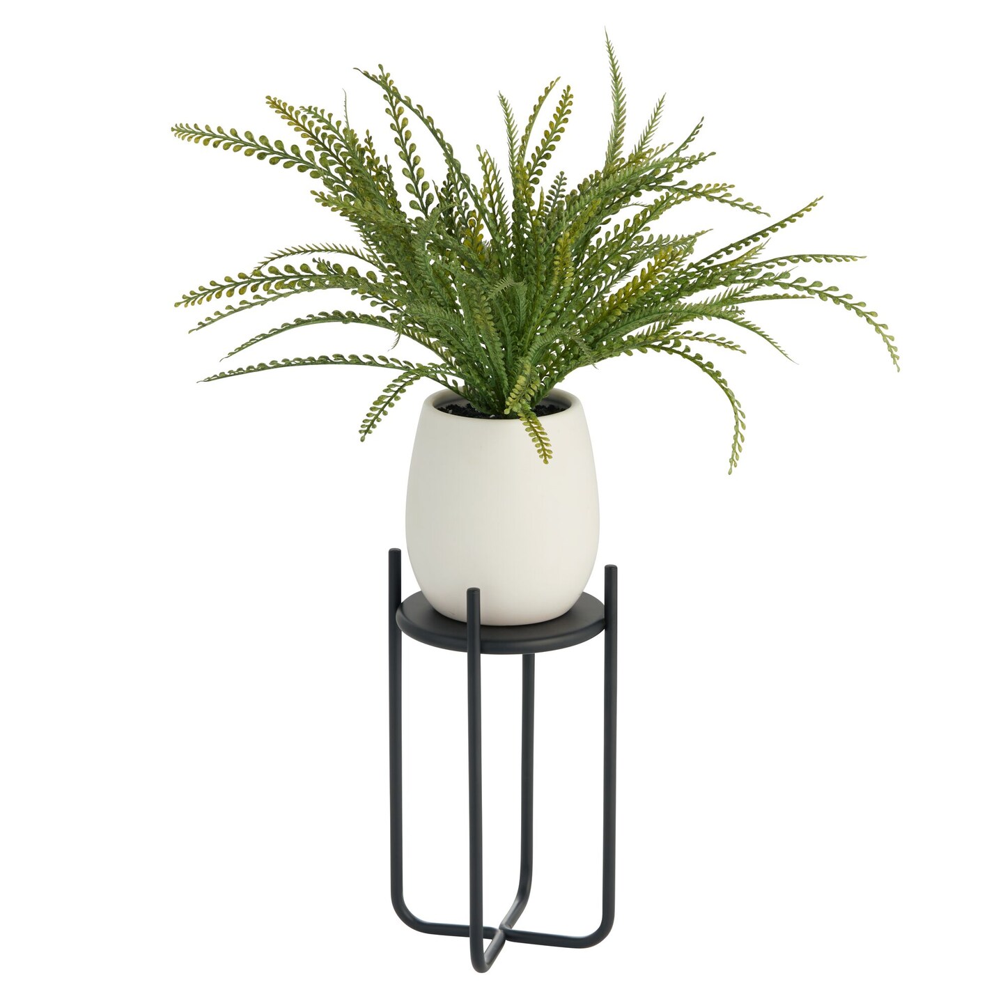 mDesign Metal Steel Modern 12" Medium Crisscross Plant Stand | Michaels