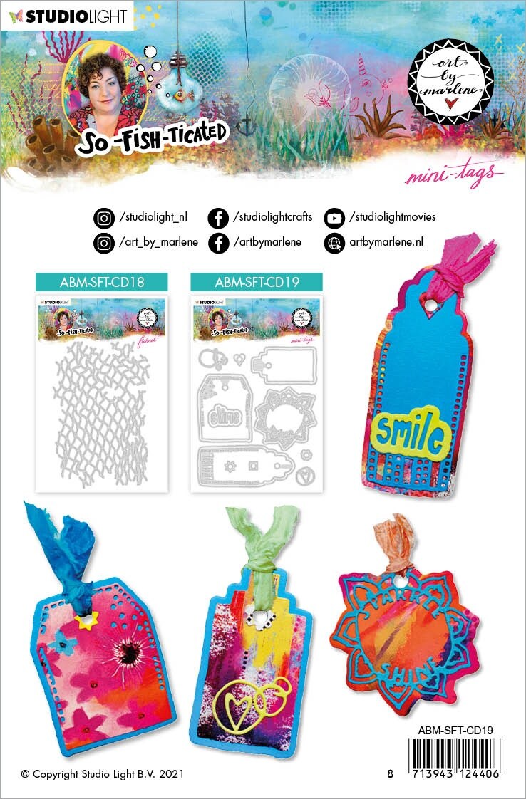 Studio Light Art By Marlene Cutting Die-Mini Tags, So-Fish-Ticated ...