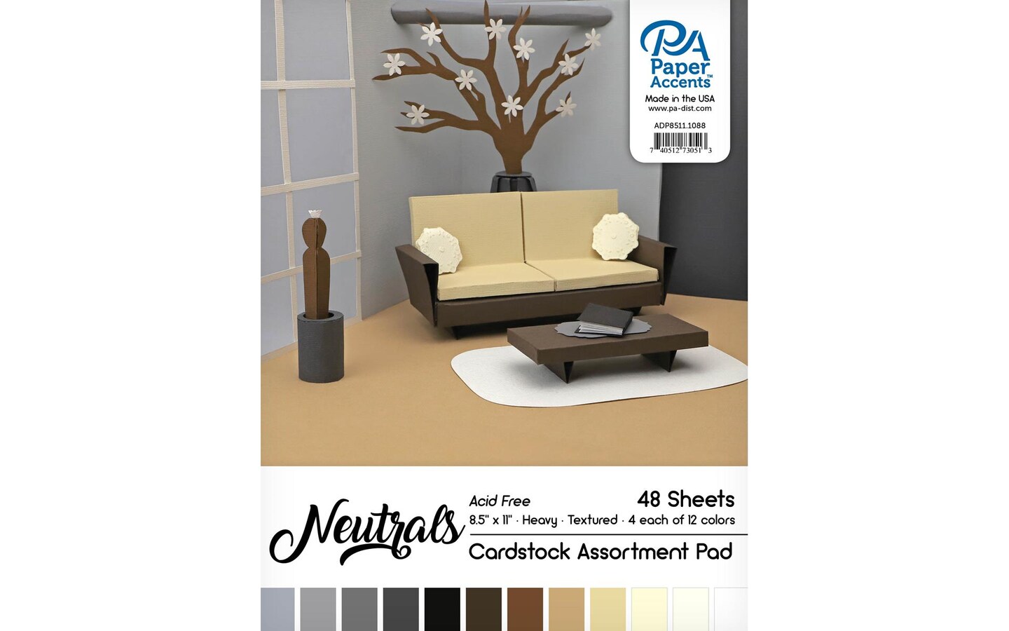 Cardstock Pad 8.5x11 48pc Neutral Assortment | Michaels