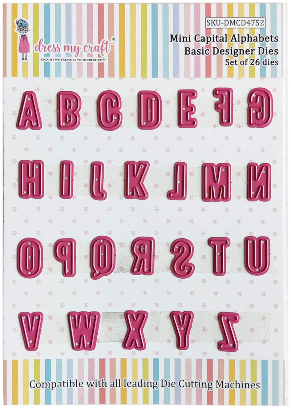 Dress My Craft Basic Designer Dies-Mini Capital Alphabet | Michaels