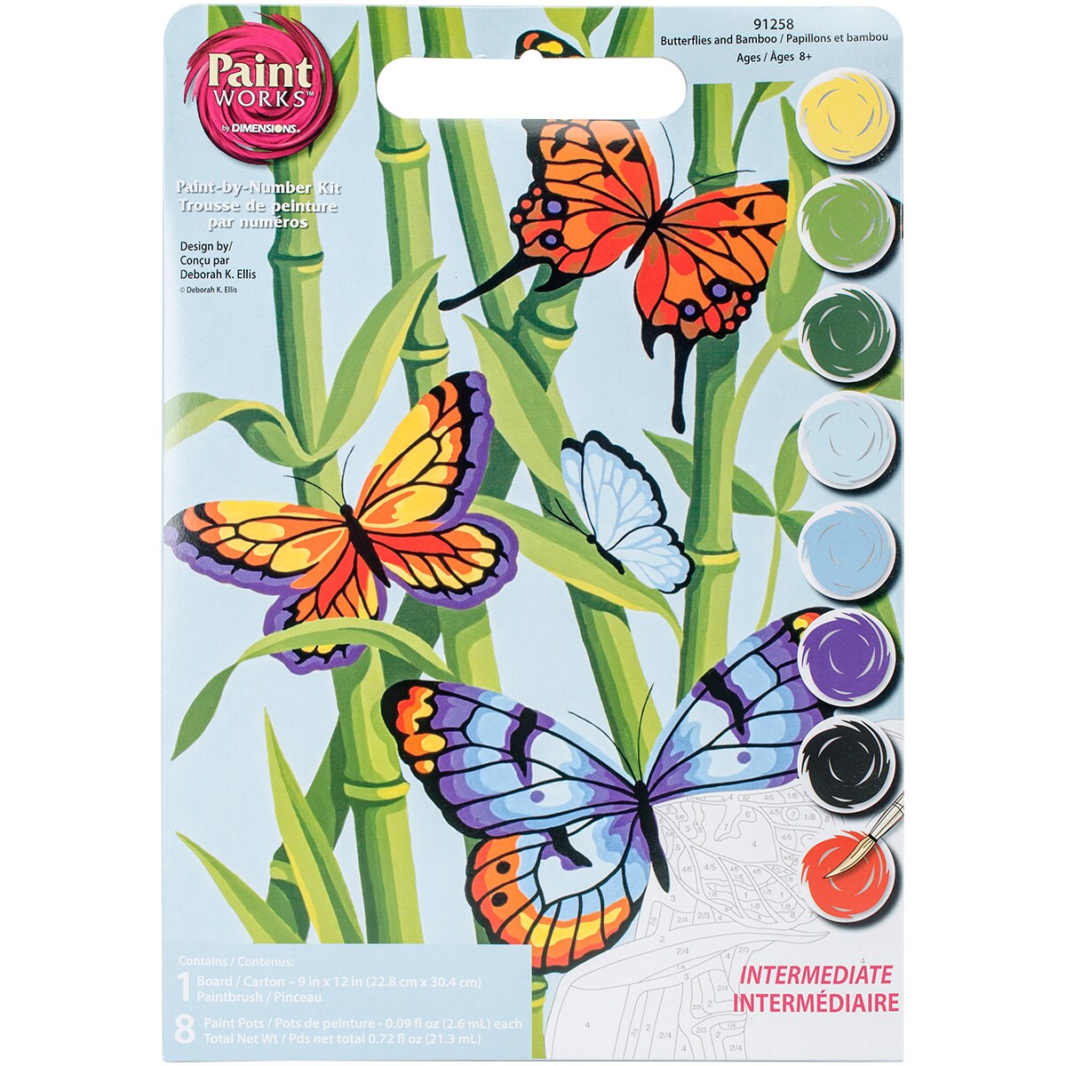 Paint Works Paint By Number Kit 9"X12"-Butterflies & Bamboo | Michaels