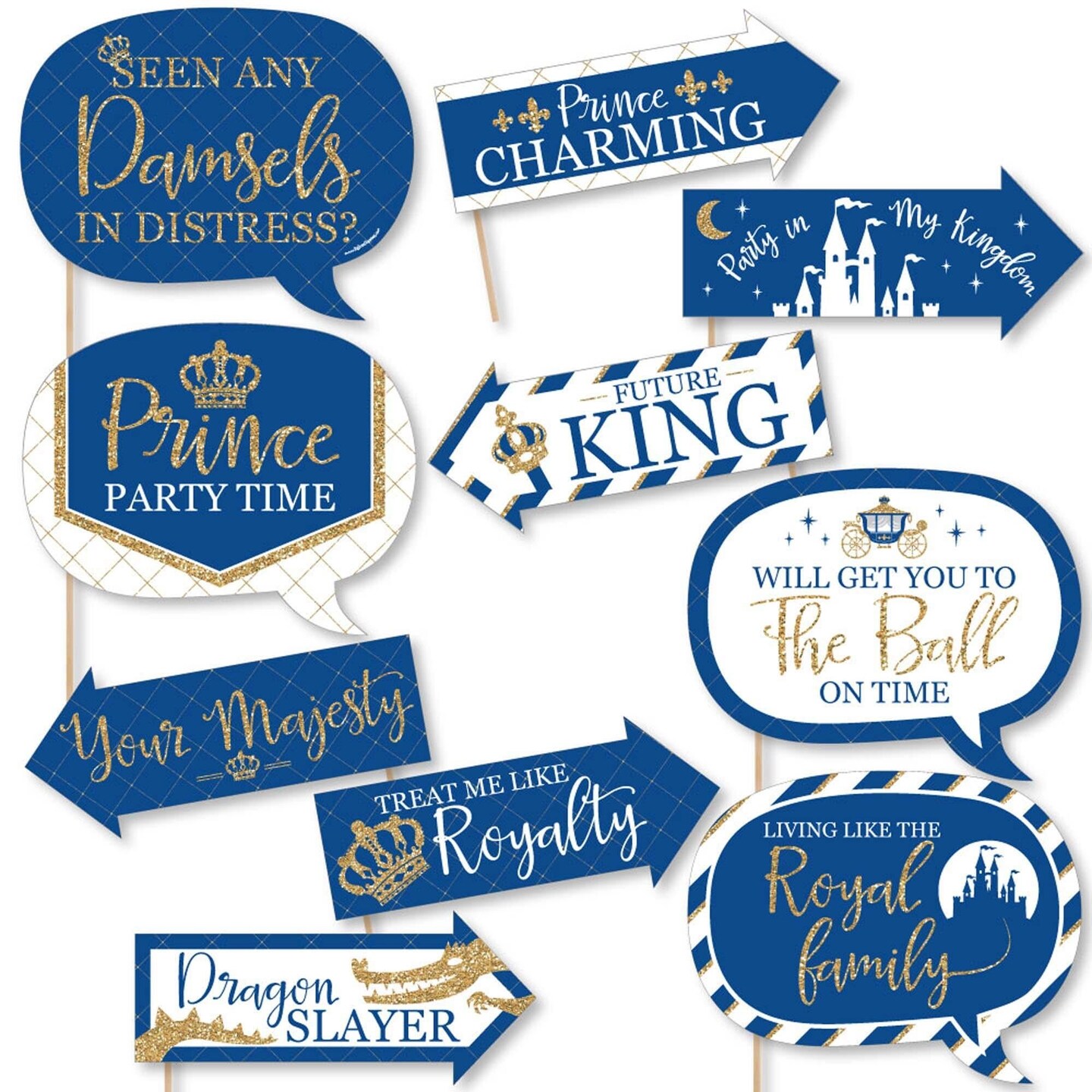 Big Dot of Happiness Funny Royal Prince Charming - Baby Shower or ...